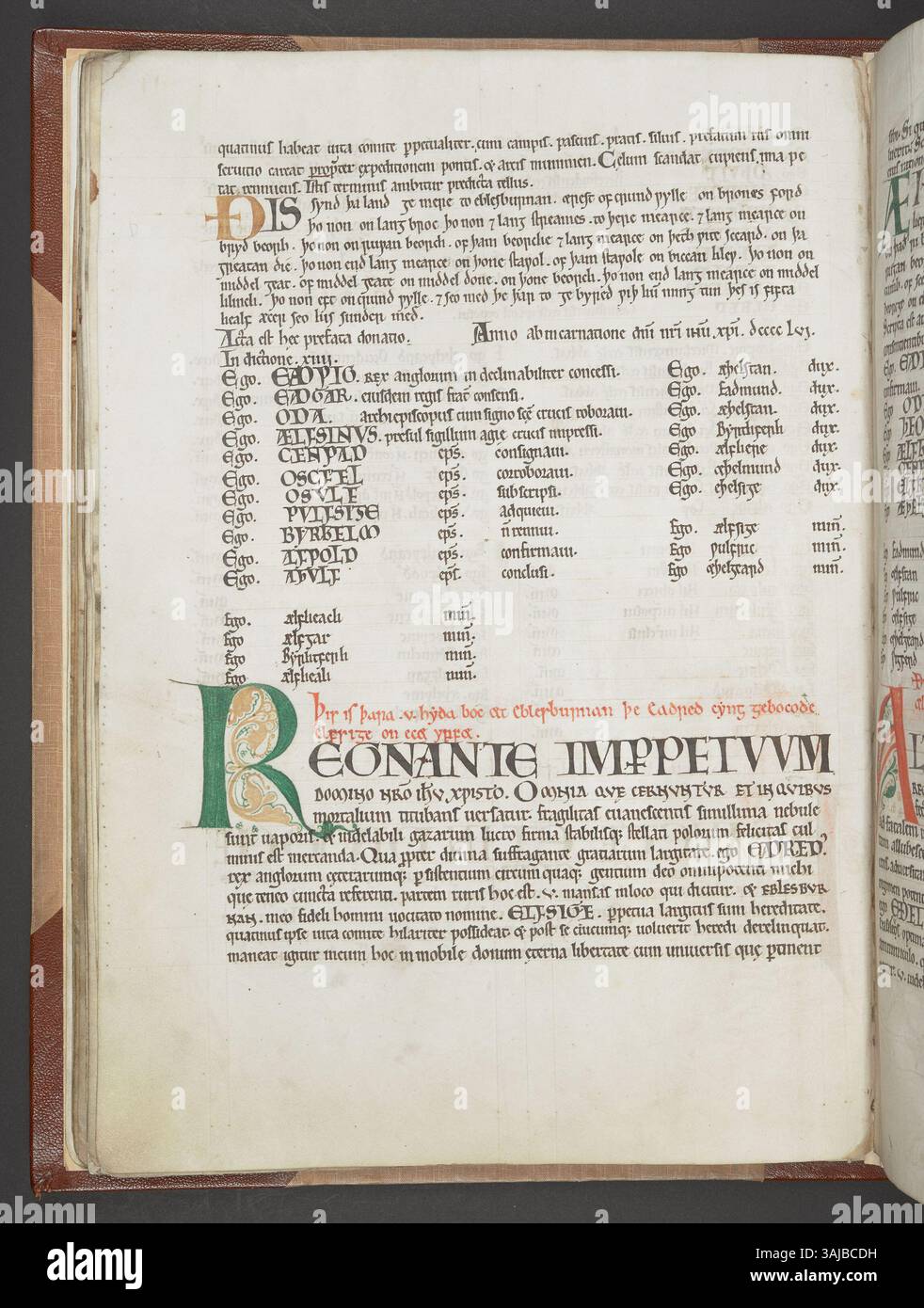 This medieval illuminated page from the *Codex Wintoniensis* (St ...
