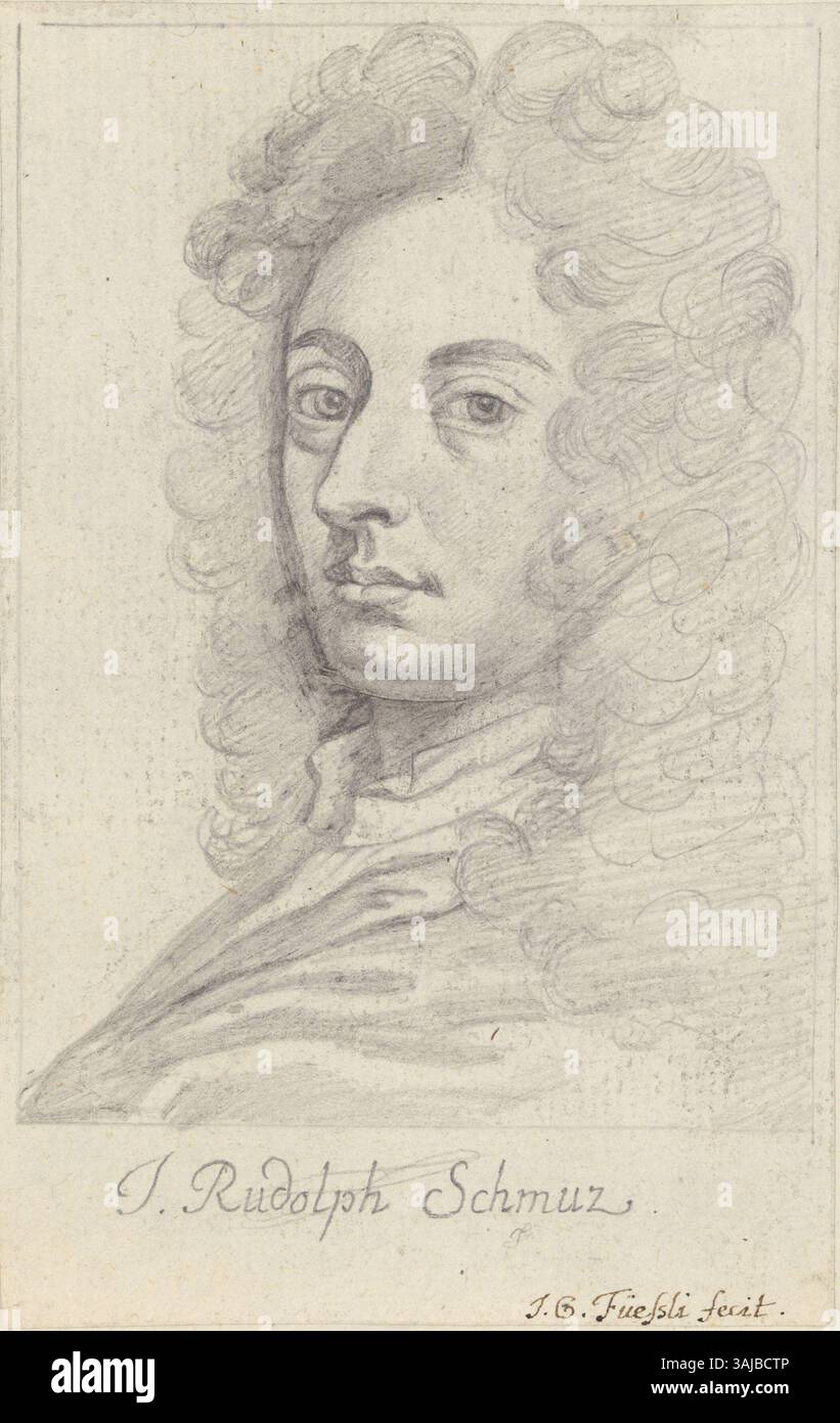 Johann Caspar Füssli’s 1769 graphite drawing of Johann Rudolf Schmutz ...