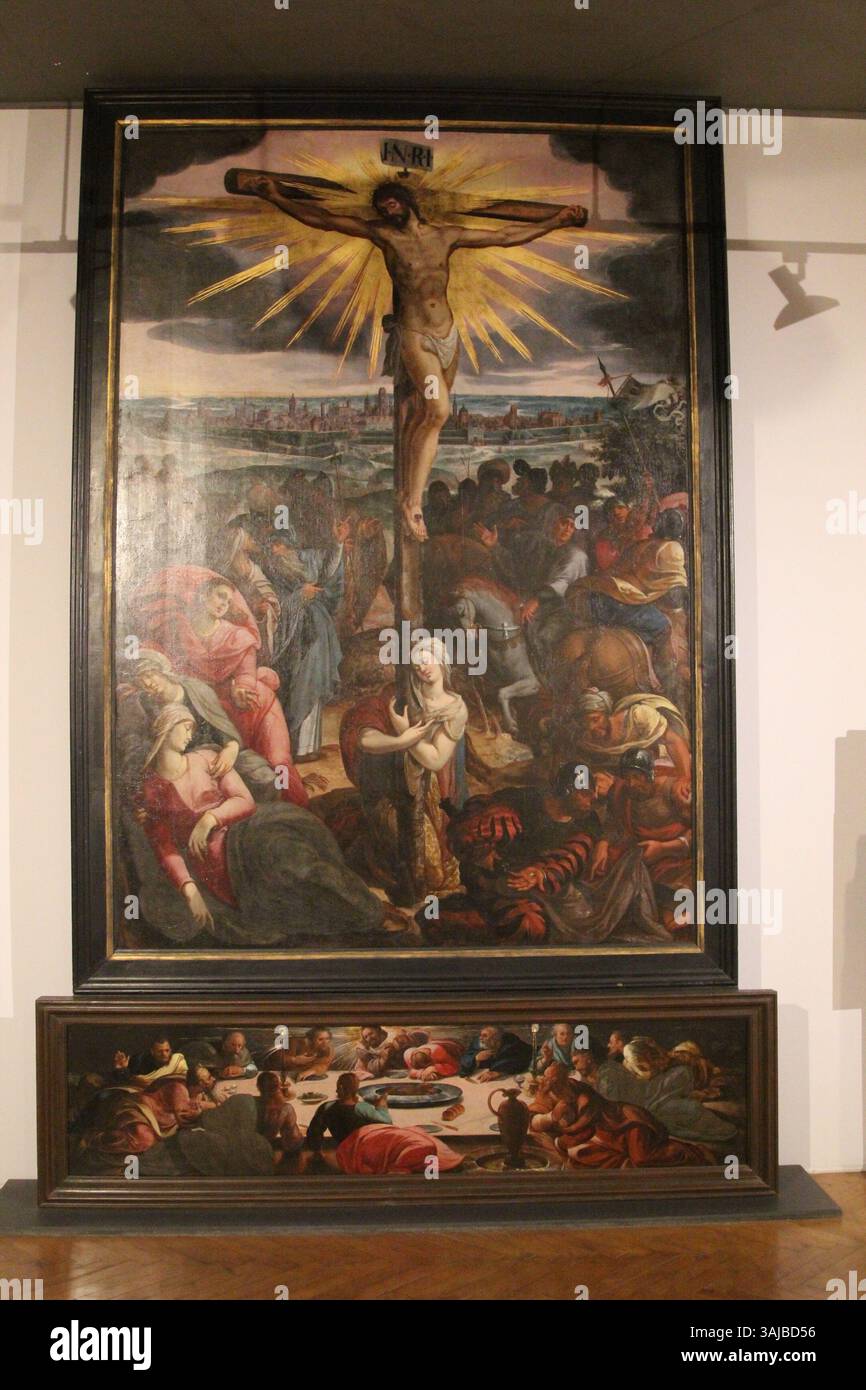 Anton Möller's 'Crucifixion' (1609) is the central panel of an altar from the St. Catherine ...