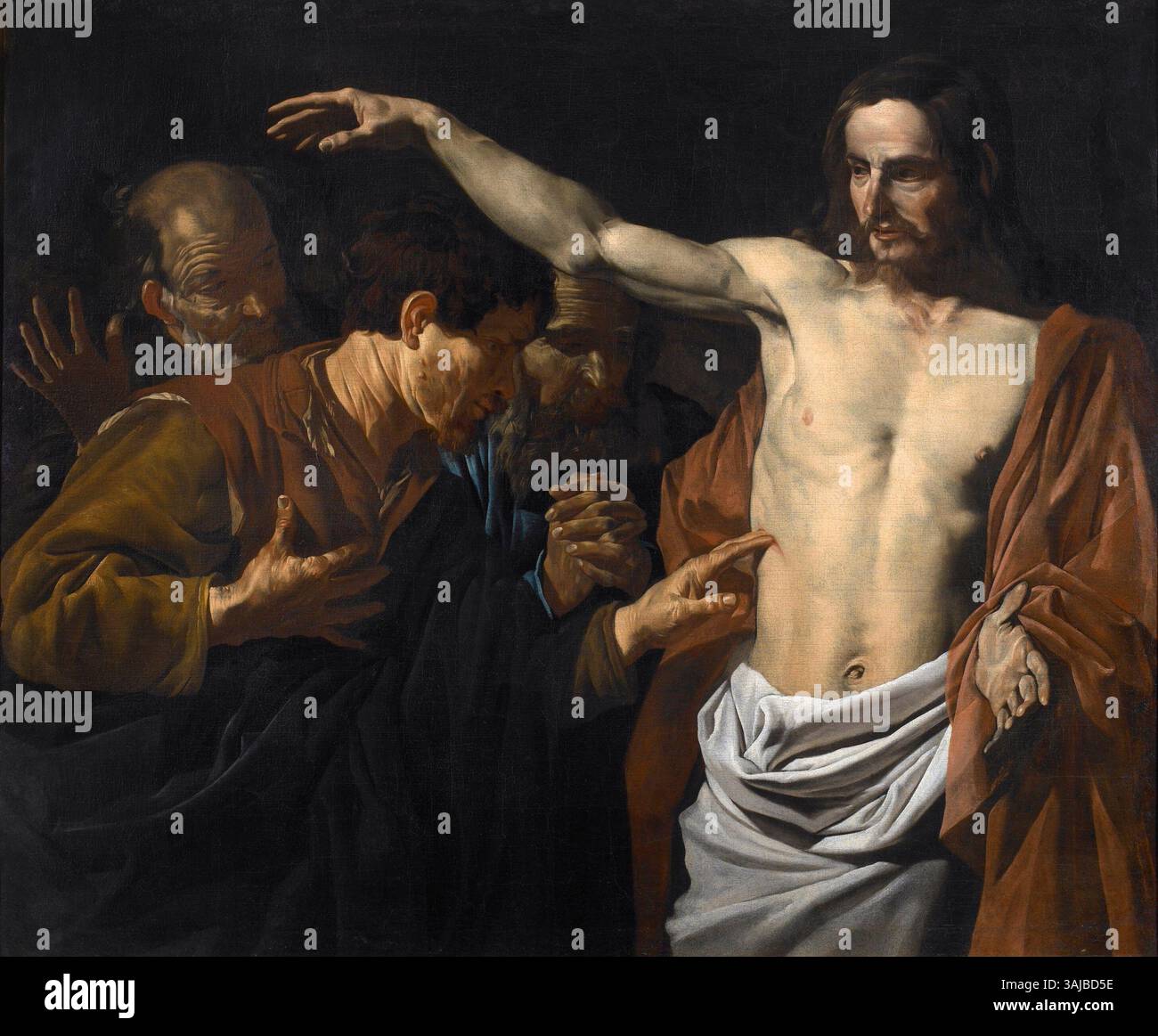 'The Incredulity of St. Thomas' by Matthias Stom and workshop, painted ...