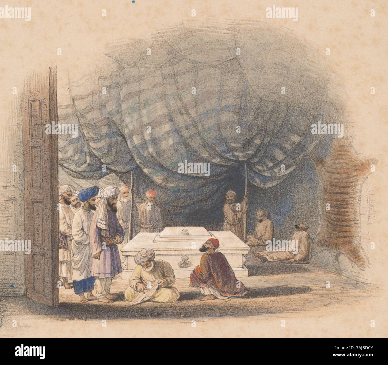 Alternative detail view of the interior of Sultan Mahmood’s tomb in ...