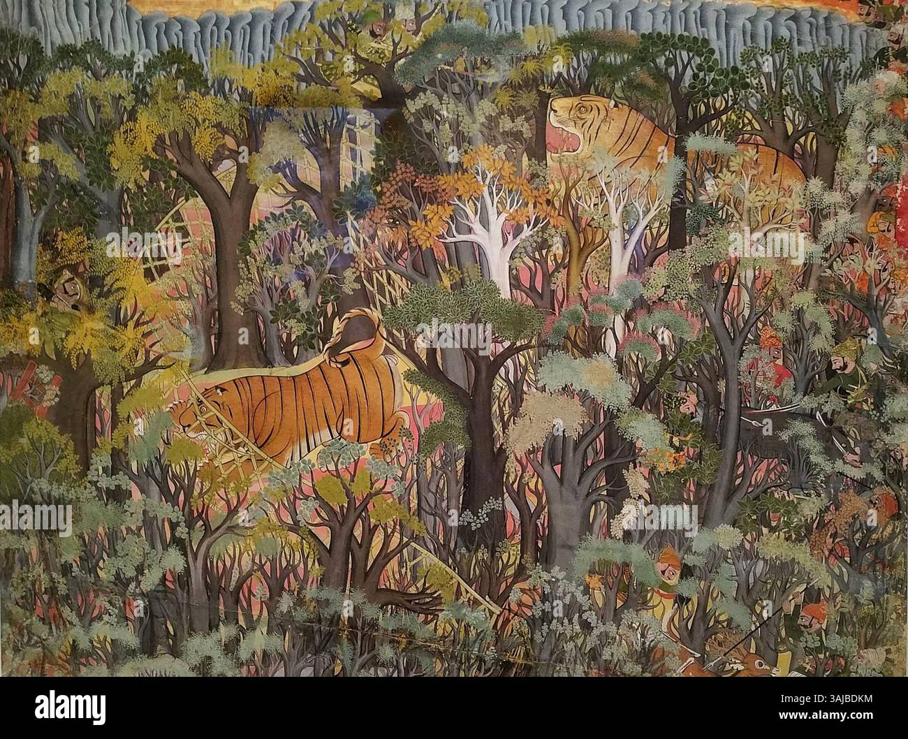 The painting 'Maharao Umed Singh Hunting Shaykh Taju' from 1780 depicts ...