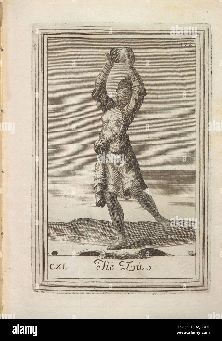 Engraving of Tiè Zù (cymbals) from Filippo Bonanni's 'Harmonic Cabinet ...