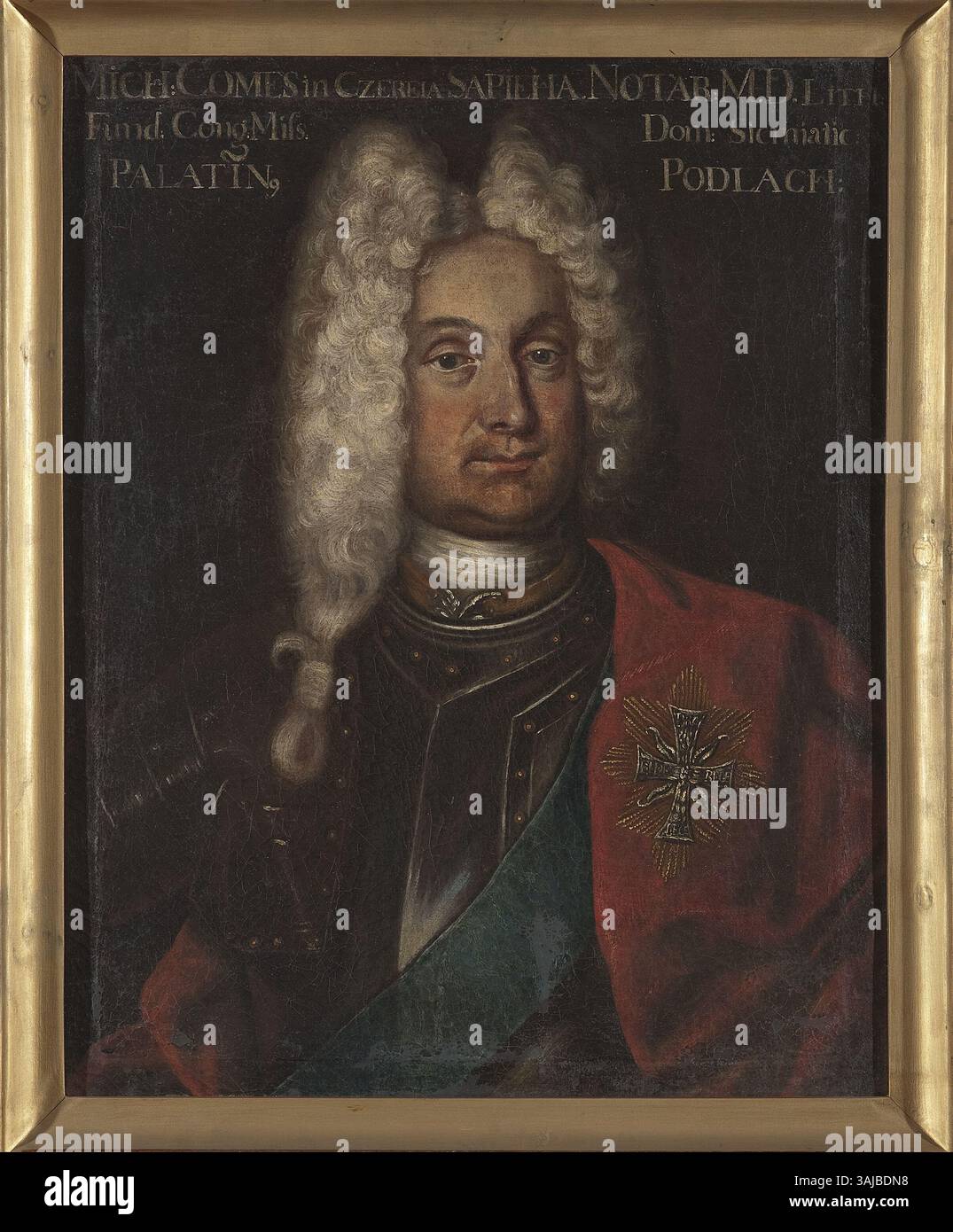 The portrait of Michał Józef Sapieha, voivode of Podlasie, painted ...