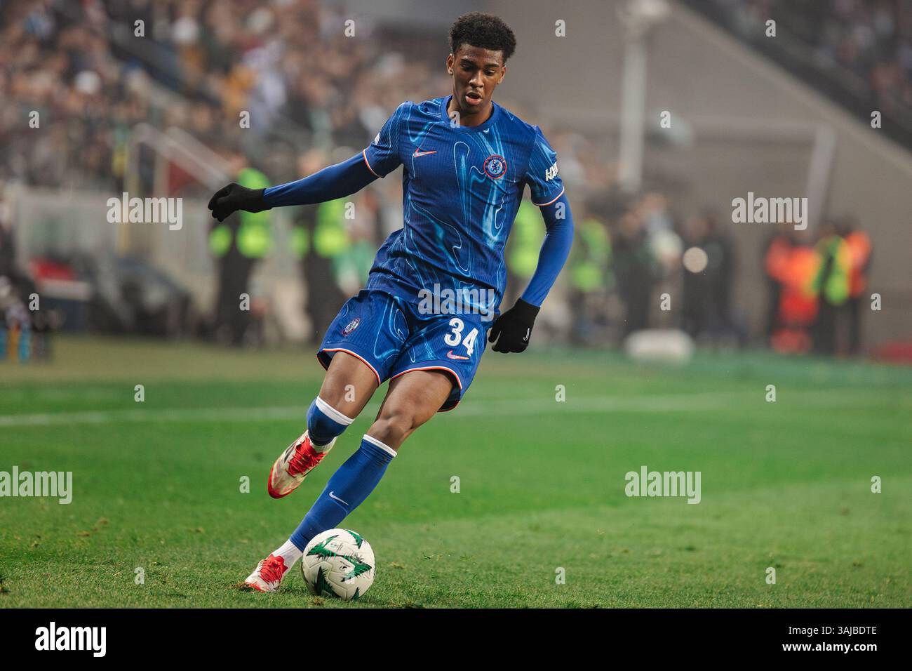 Josh Acheampong of Chelsea FC seen during the UEFA Conference League ...