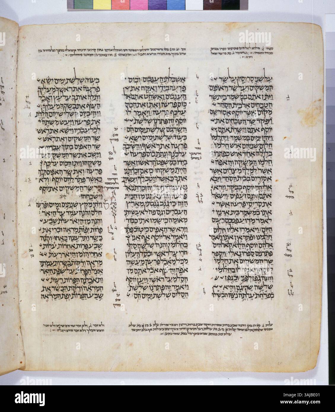 Folio 024b of the Leningrad Codex, created between 1008 and 1011 ...