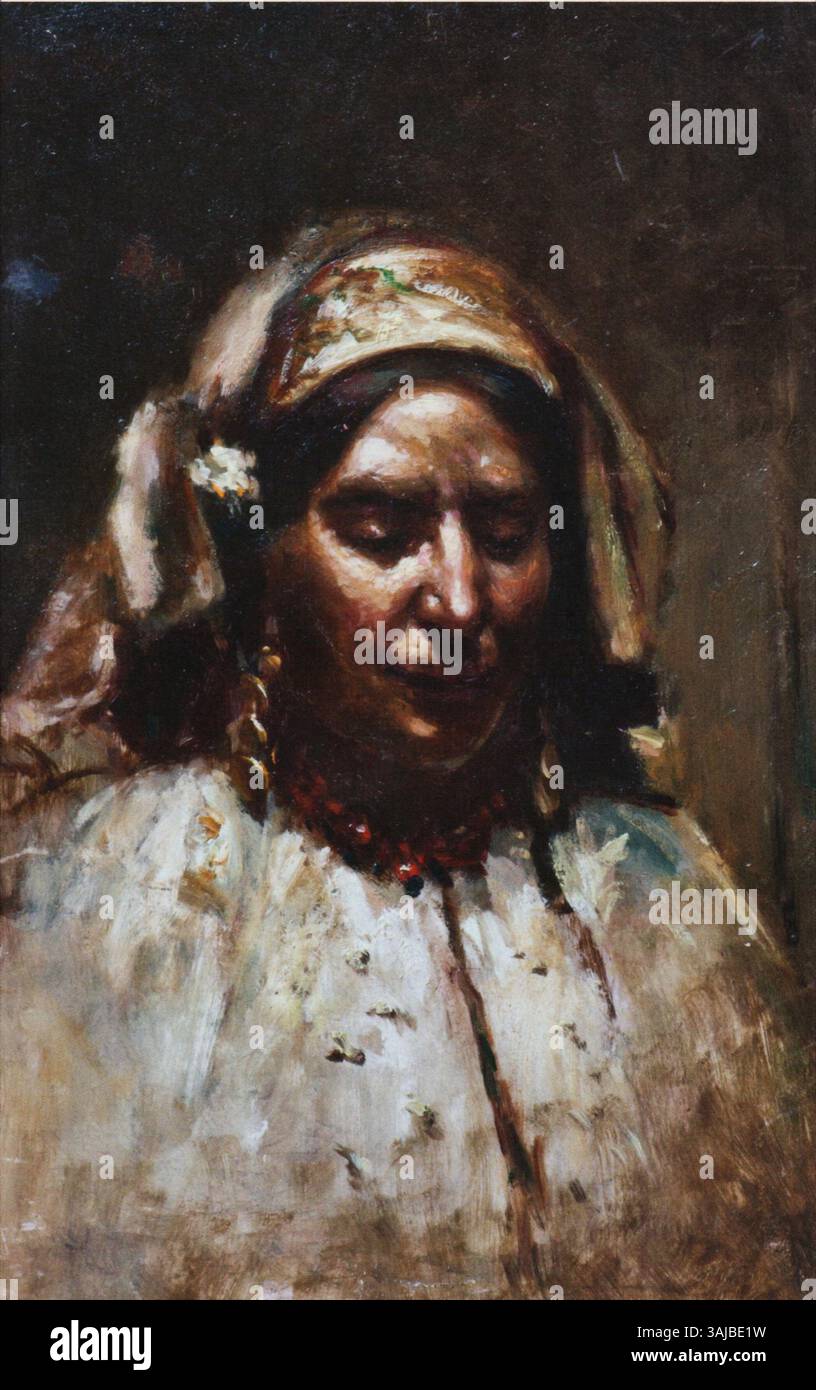 Theodor Aman’s 'Portret de iganc' (Portrait of a Gypsy), painted ...