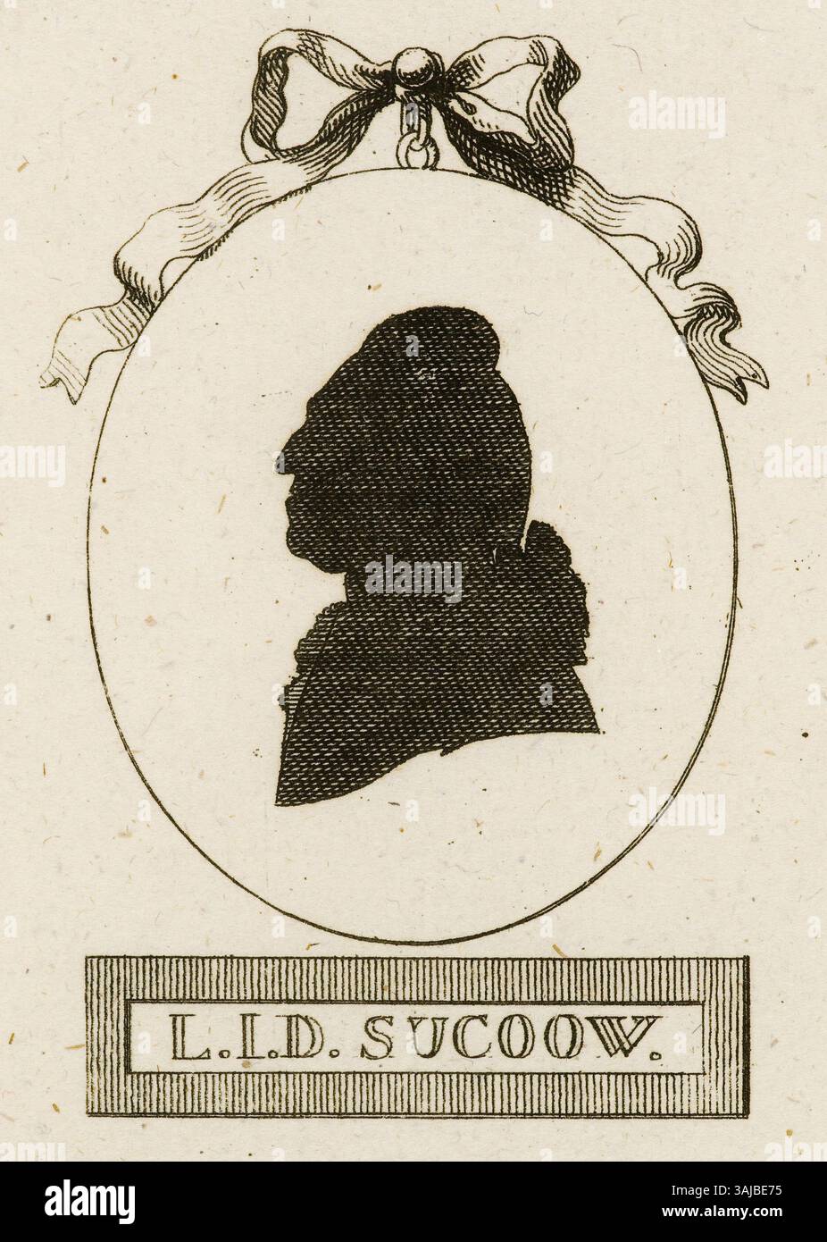 Copper engraving portrait of L. I. D. Sucoow by Lorenz Johann Daniel ...