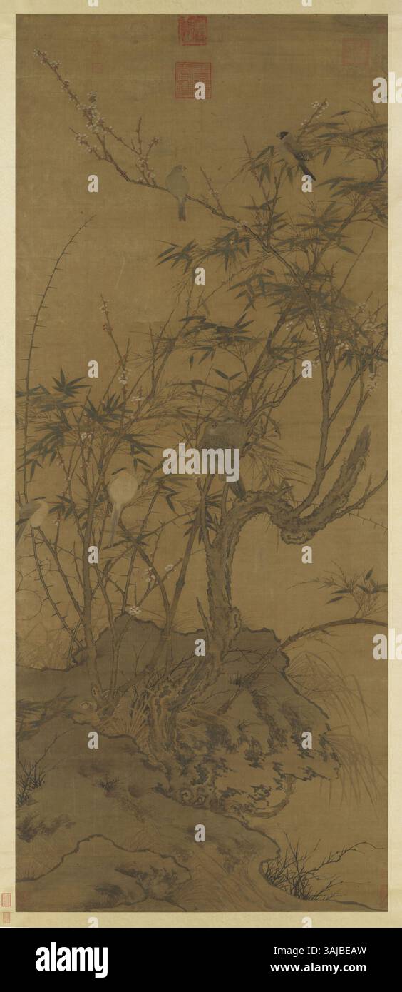 This painting, located in the National Palace Museum, depicts a ...