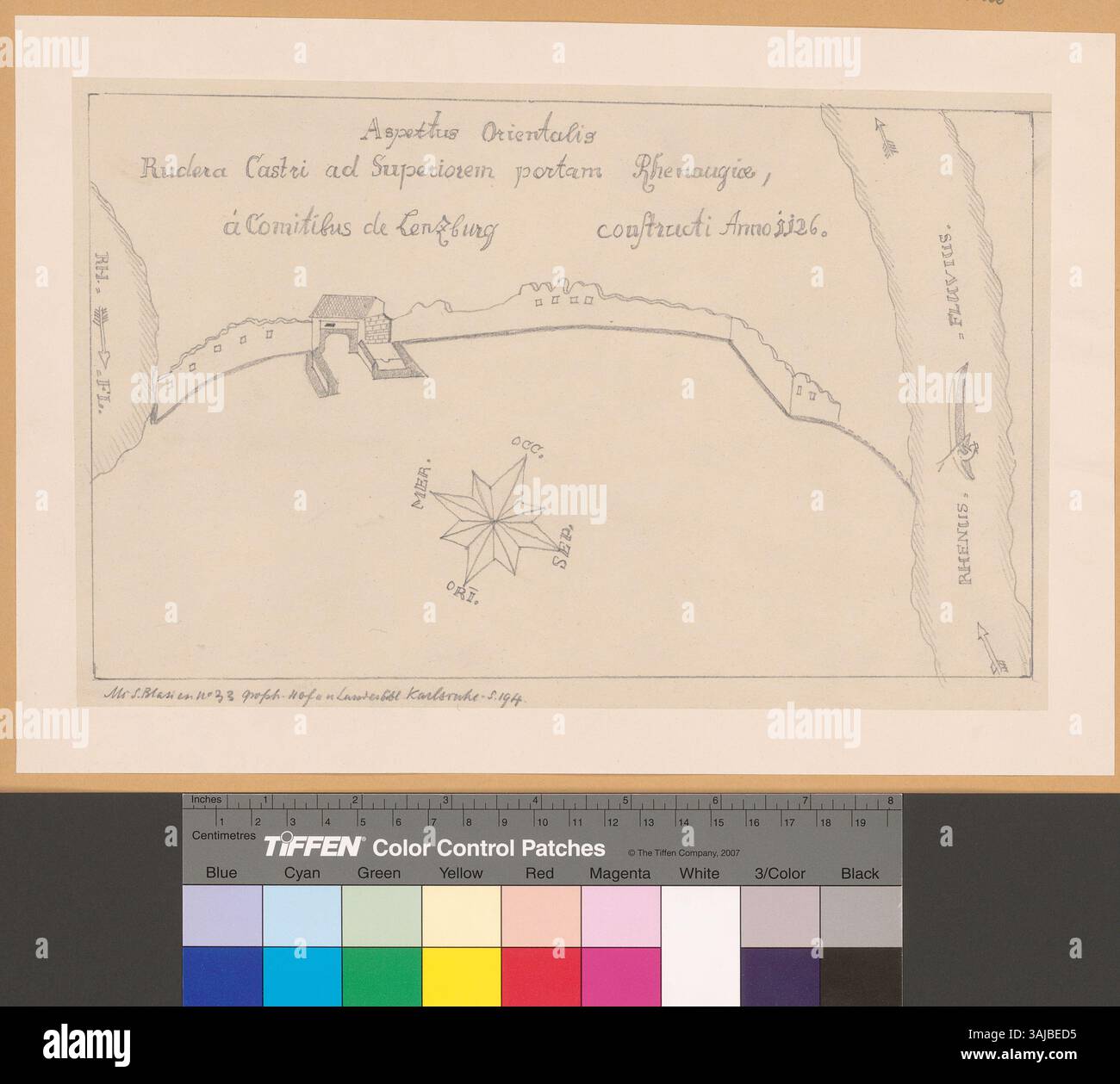 This drawing by Johann Rudolf Rahn, created between 1860 and 1910 ...