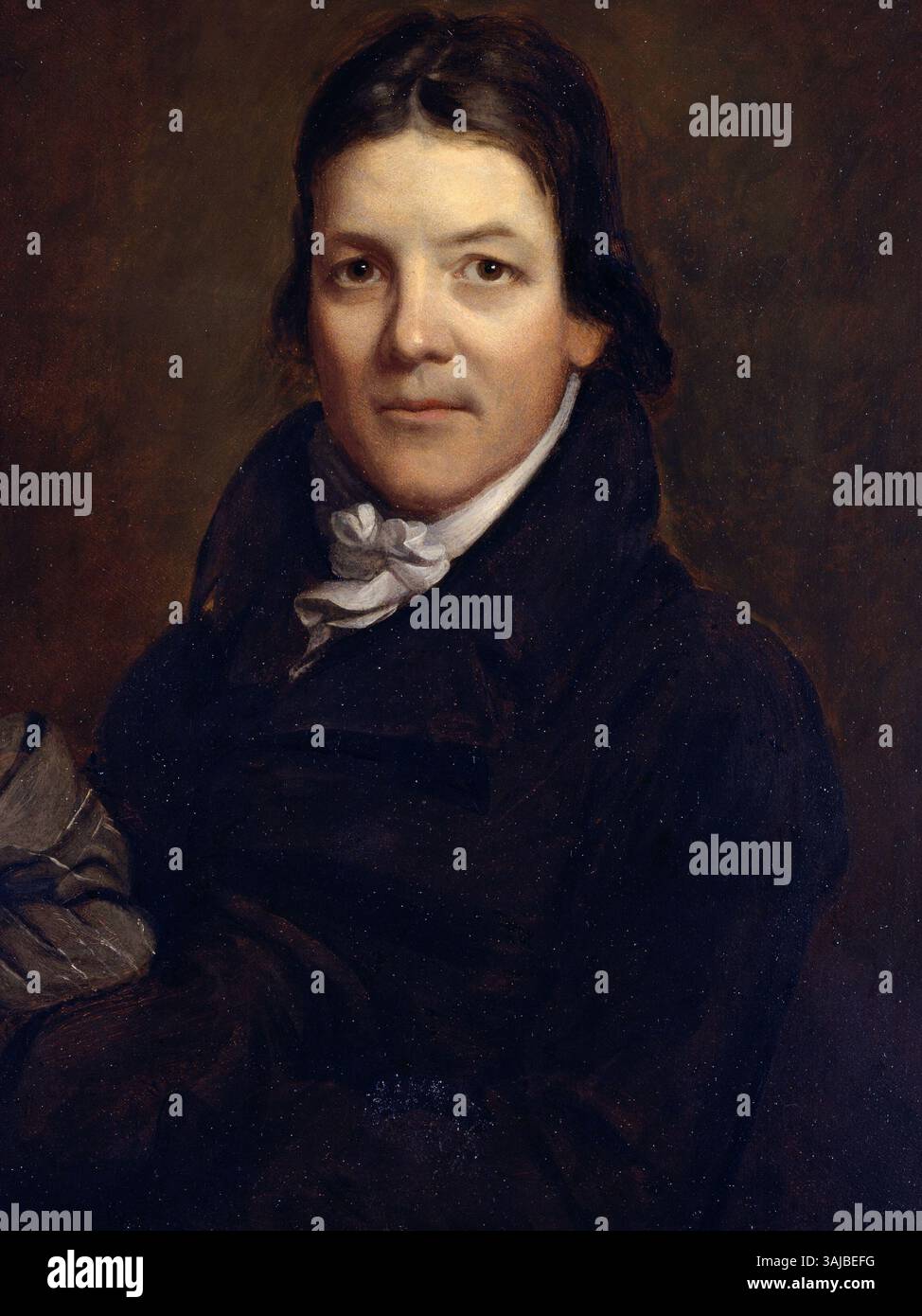 'John Randolph' by John Wesley Jarvis, an 1811 oil painting on wood, portrays the American ...