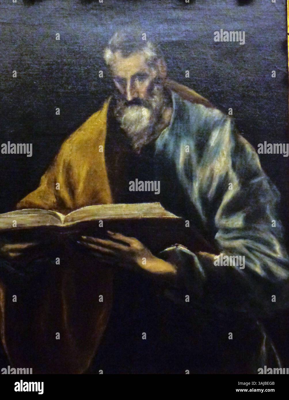 El Greco's 1605 painting of Saint Simon, housed in Toledo Cathedral ...