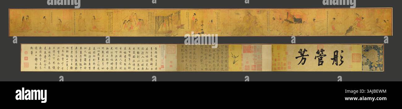 The 'Admonitions Scroll' by Gu Kaizhi (345–406) is a renowned Chinese ...