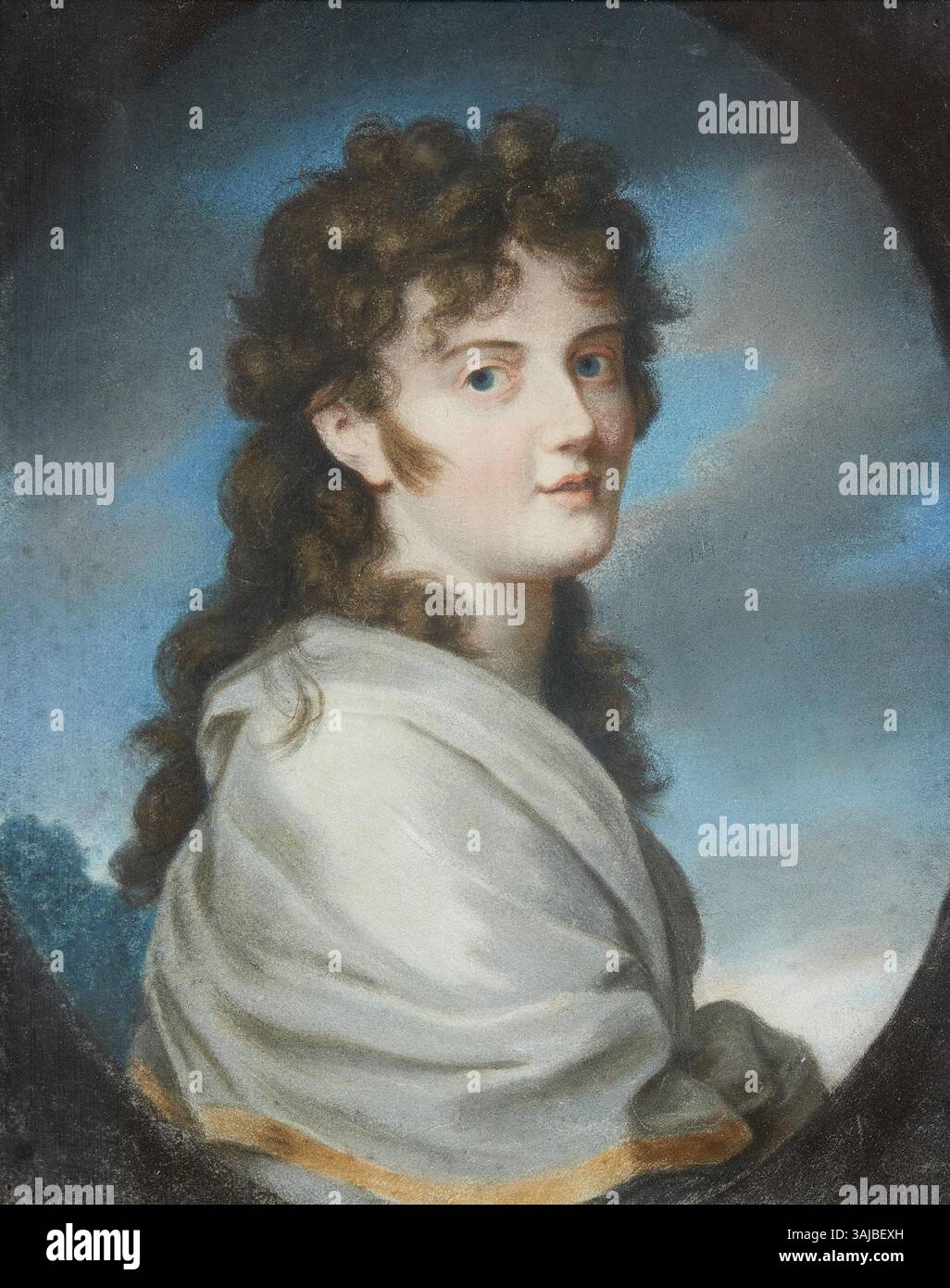 This circa 1799 pastel portrait by Johann Heinrich Schröder features ...