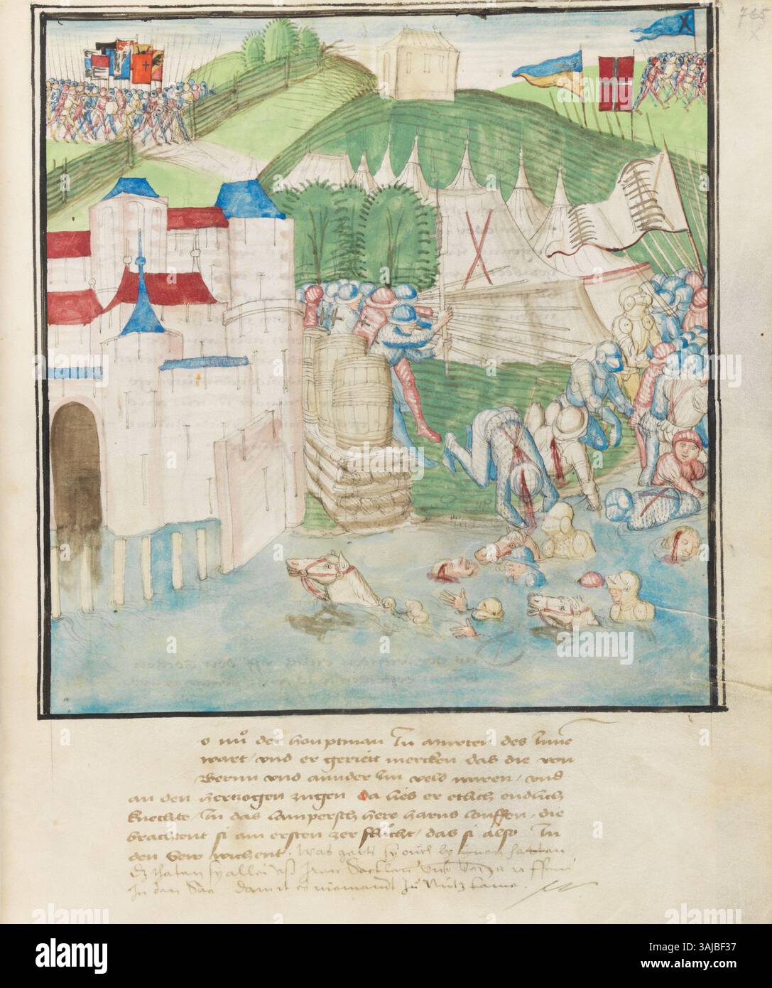 This illuminated manuscript page, created by Diebold Schilling the ...