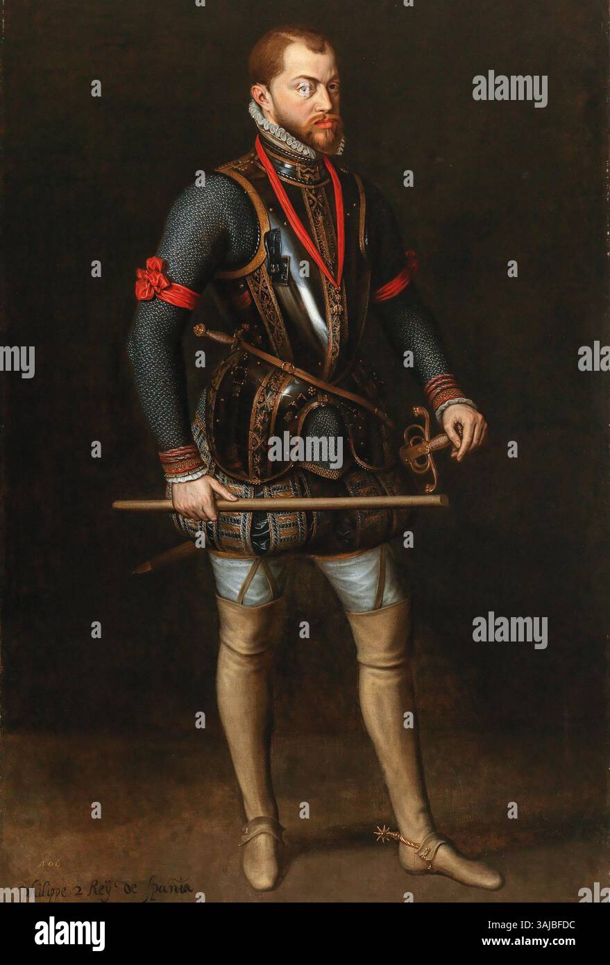 This full-length portrait attributed to Salomon Noveliers portrays ...