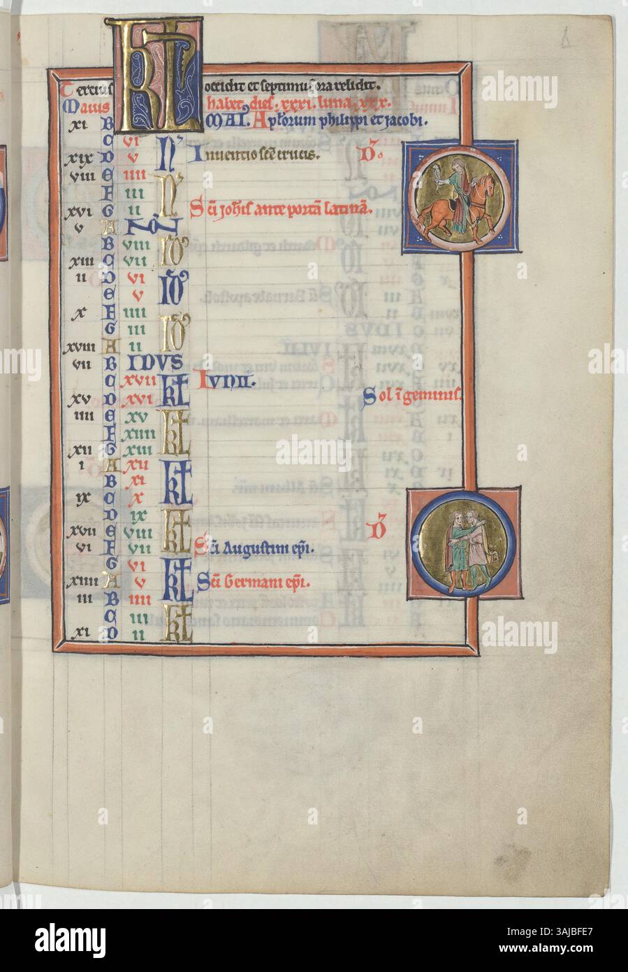 A manuscript illumination from the 'Psautier de Blanche de Castille ...