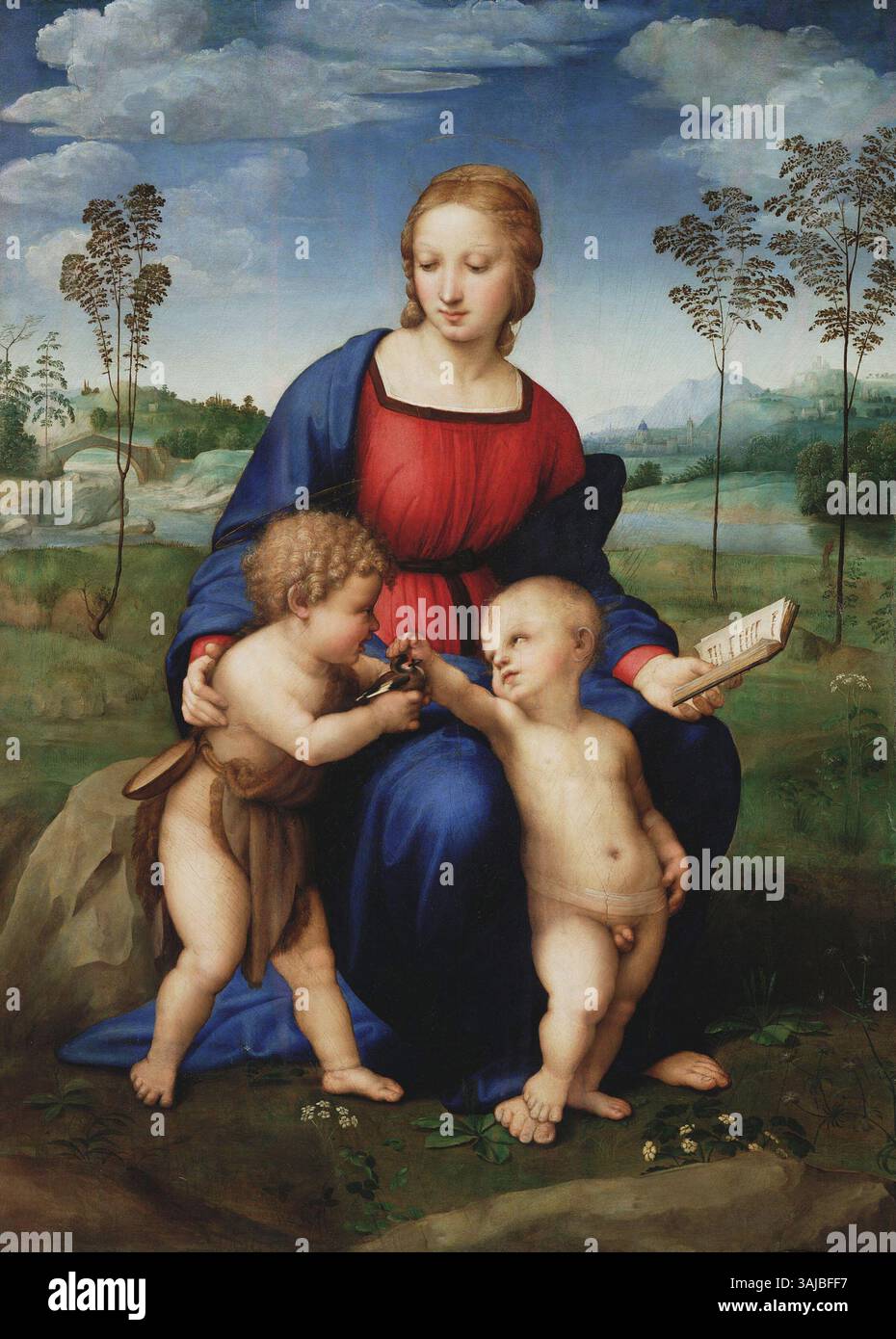 The 'Madonna of the Goldfinch' by Raphael (1506) is a Renaissance painting housed in the Uffizi ...