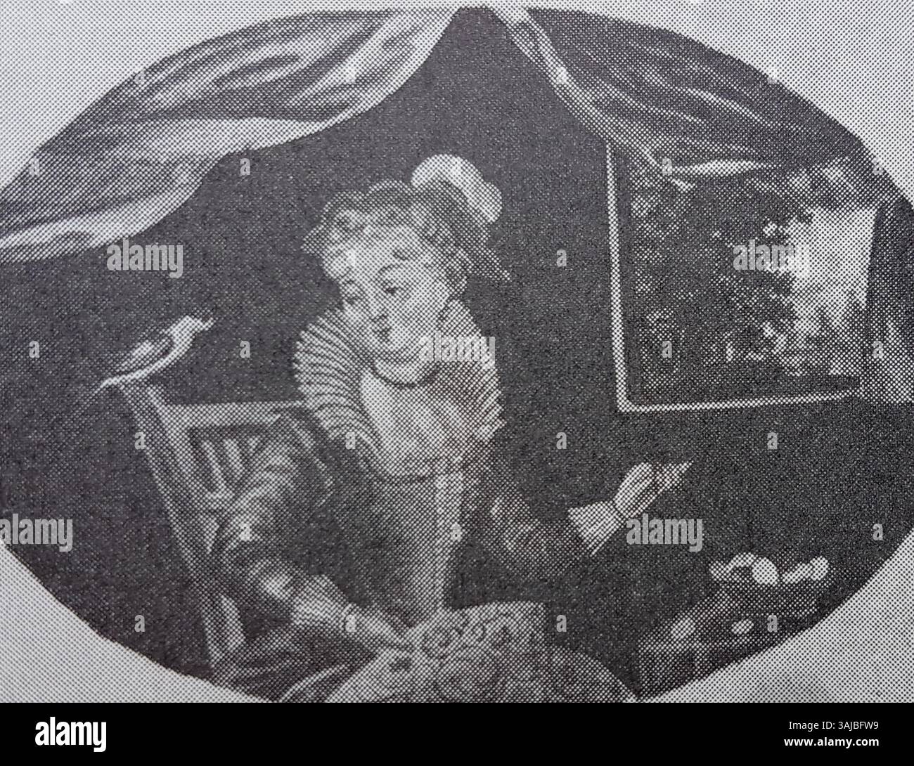 A self-portrait of Anna Maria Thelott, painted before 1711, captured in ...