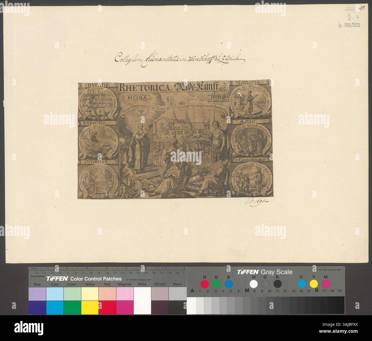 This 1695 etching by Johannes Meyer shows an apostle and a Roman figure ...