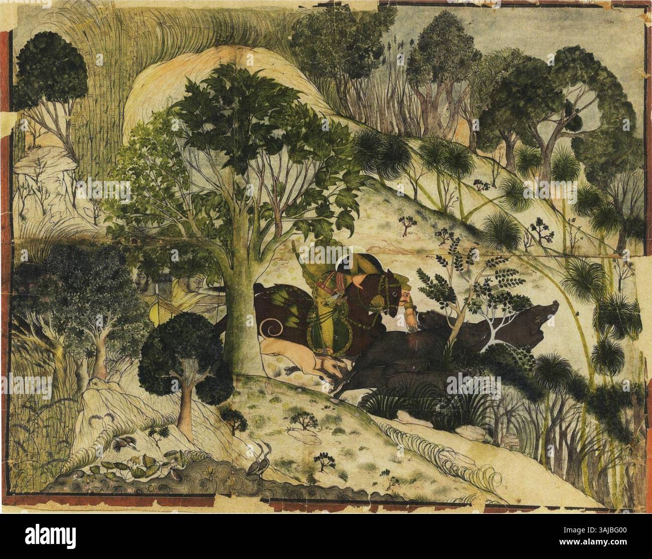 This 1720 painting attributed to Kota Master A depicts Maharao Madho ...