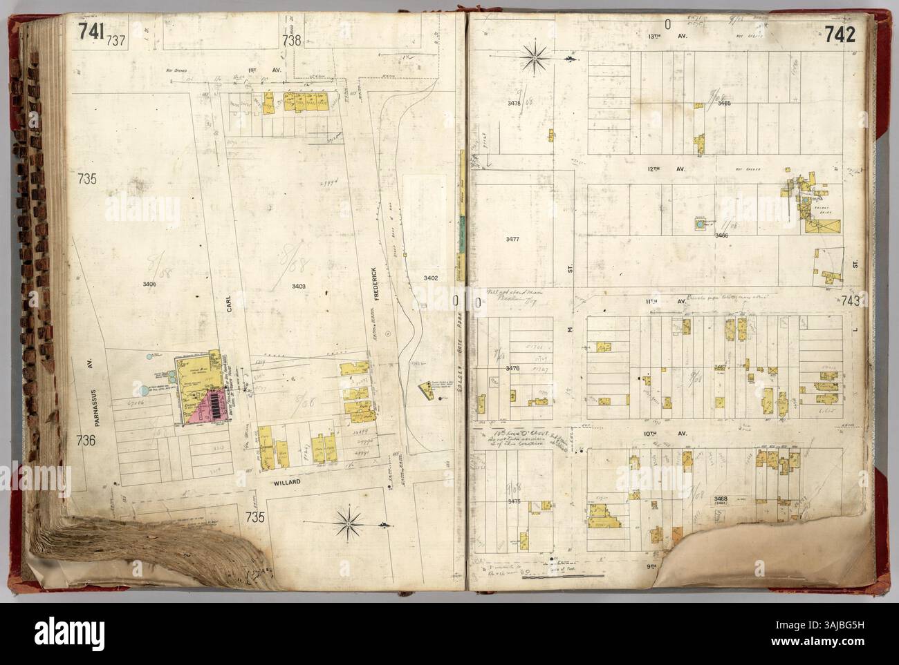 This San Francisco Sanborn Insurance Map Atlas from 1905 includes ...