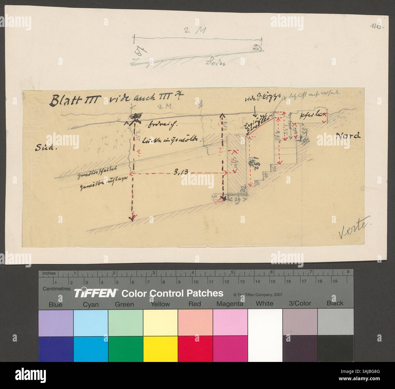 This cross-section shows the crypt of the former monastery church ...
