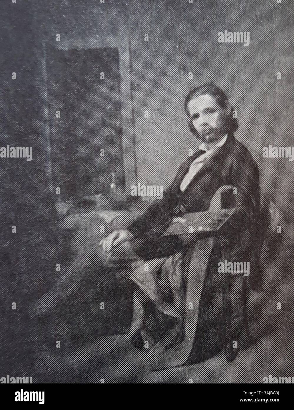 This portrait of August Lindholm, painted by Nils Johan Blommér ...