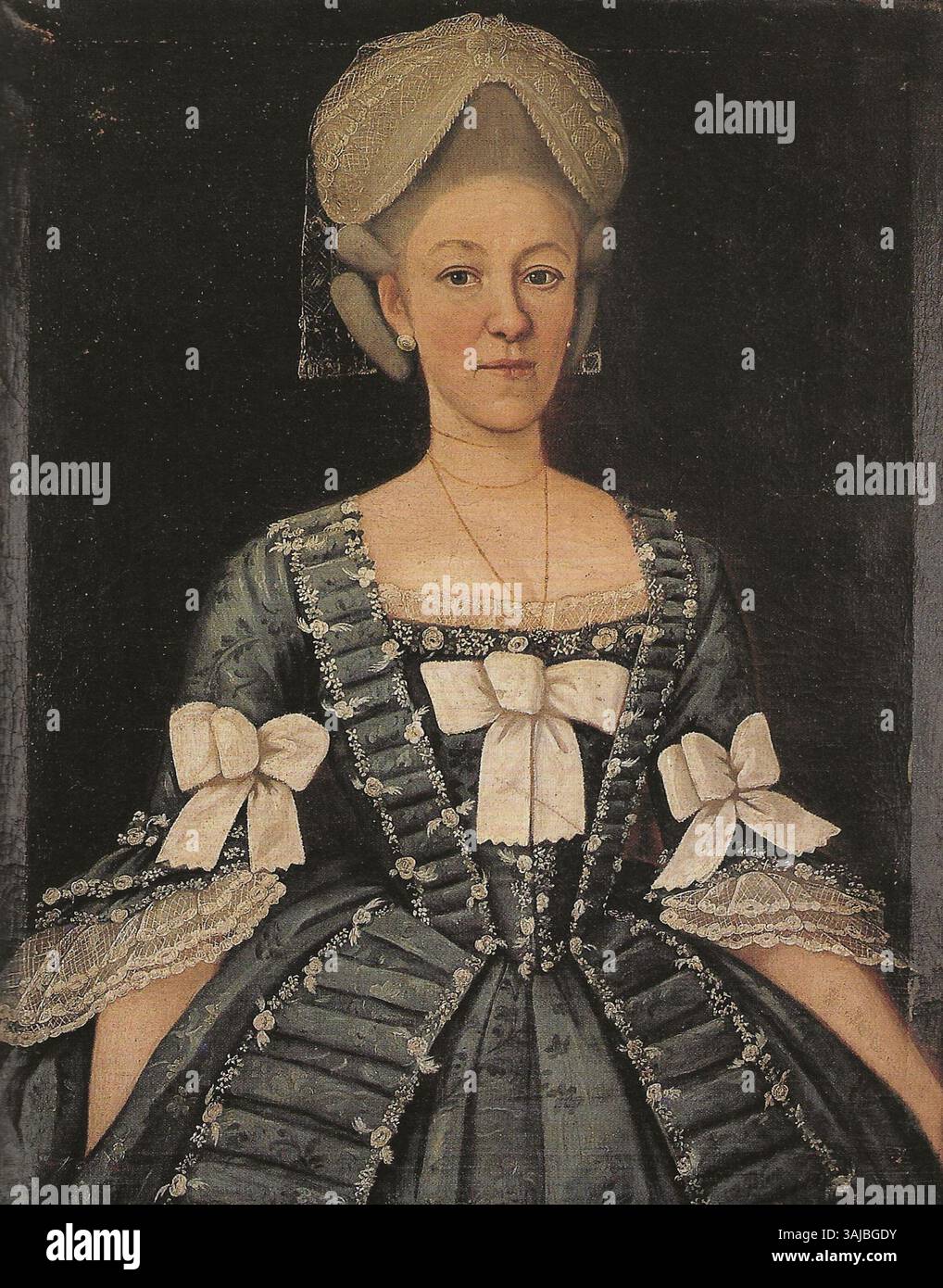This 1780 oil painting by Georg Johann Strobel depicts Franziska von ...