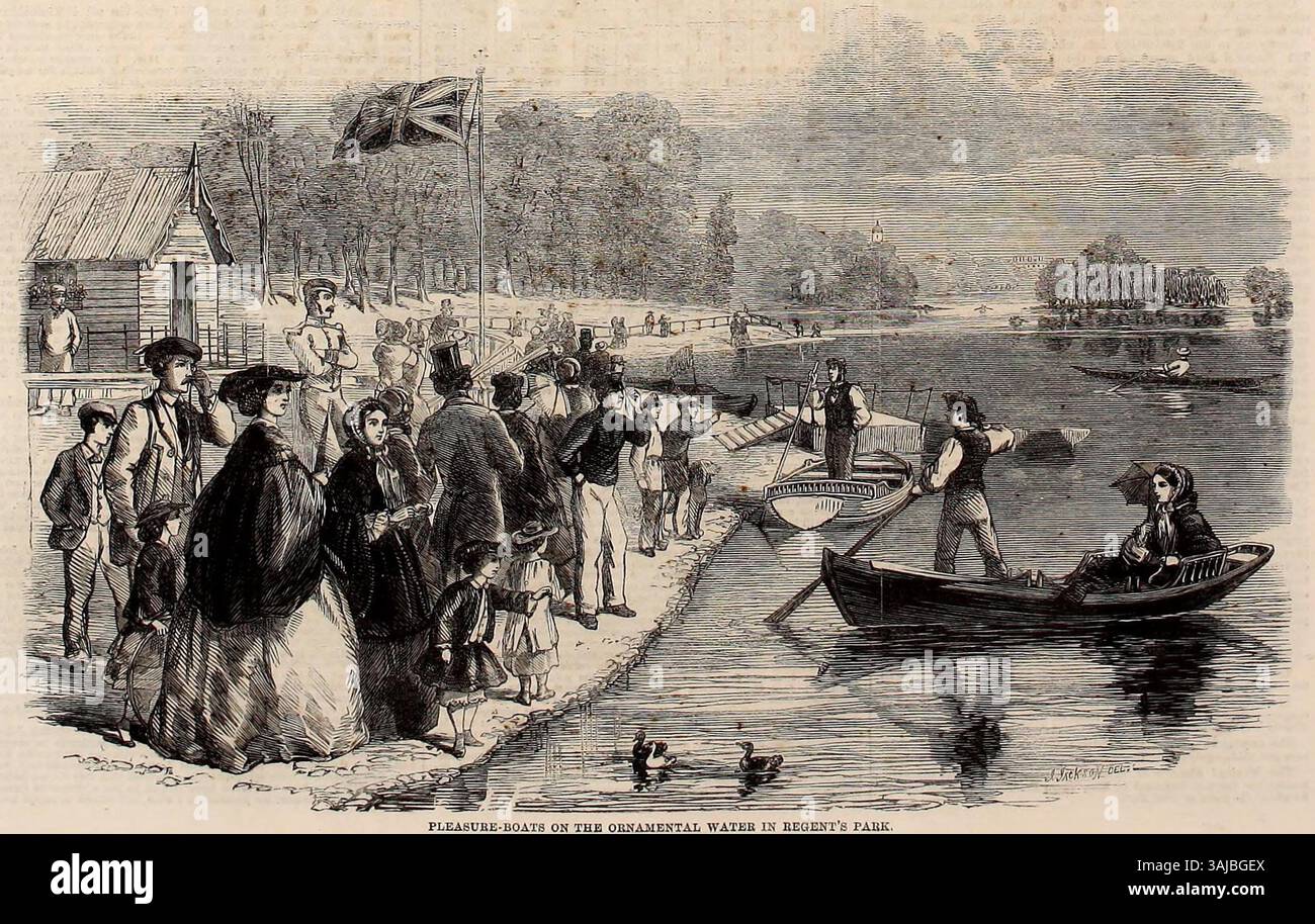 This 1861 illustration by John Jackson captures a leisurely scene in ...