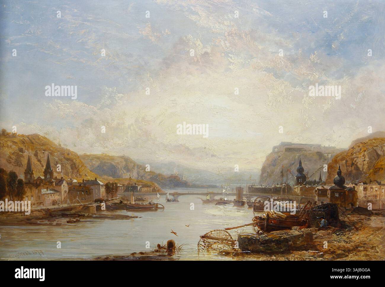 James Webb’s 1879 painting of Dinant, Belgium, captures the beauty of ...