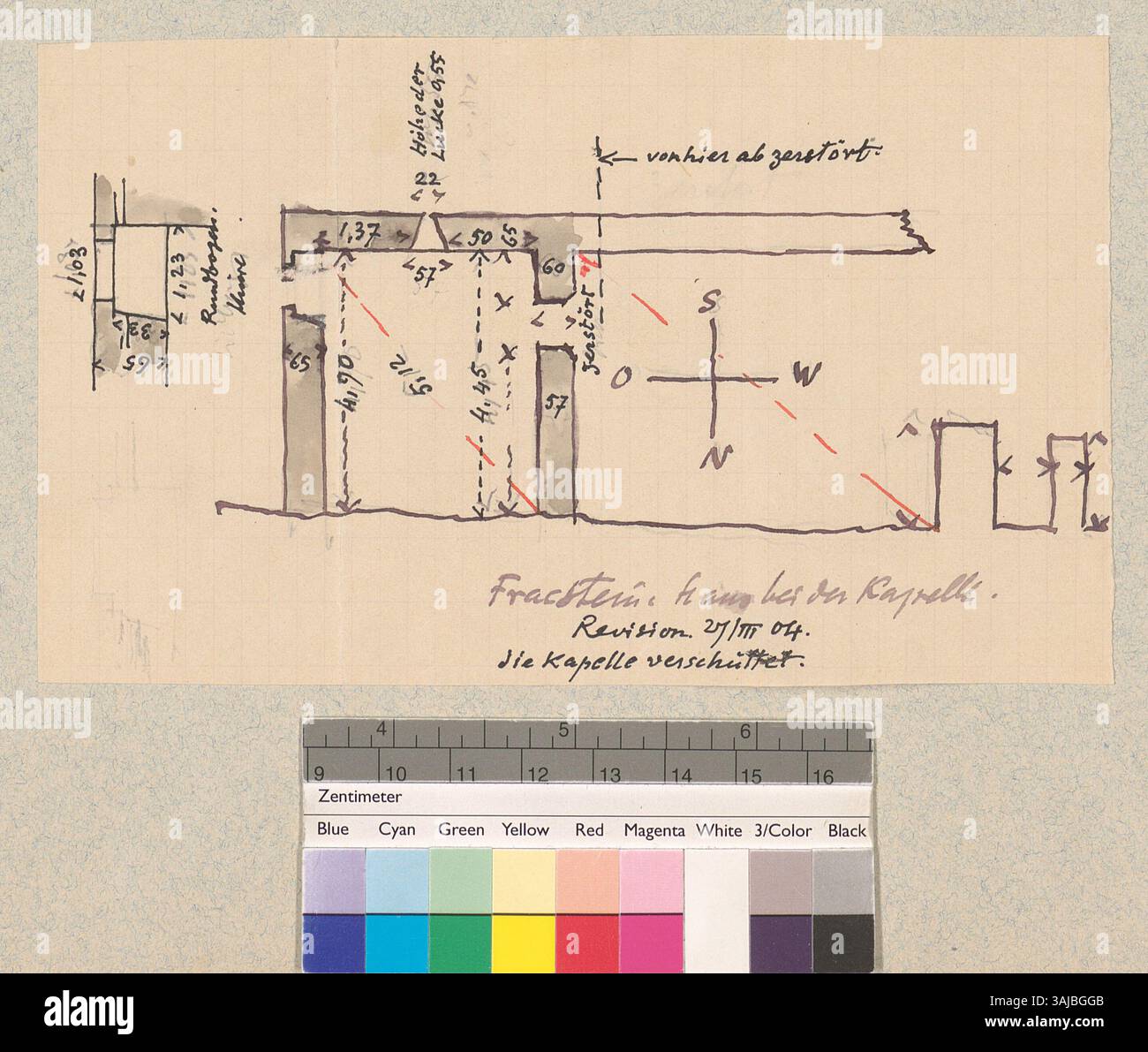 This 1904 drawing by Johann Rudolf Rahn depicts a cross-section of the ...
