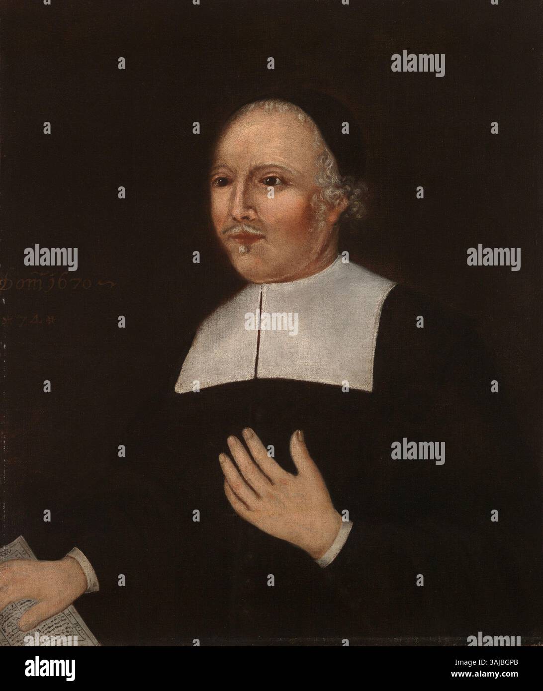 This 17th-century painting, attributed to the Davenport Limner ...