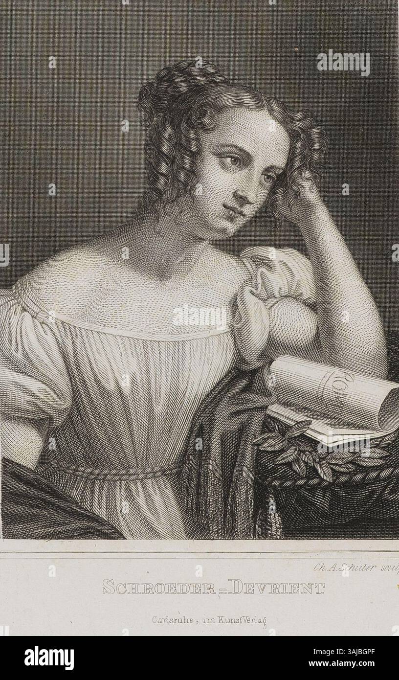 This portrait of Wilhelmine Schröder-Devrient, created by Charles ...