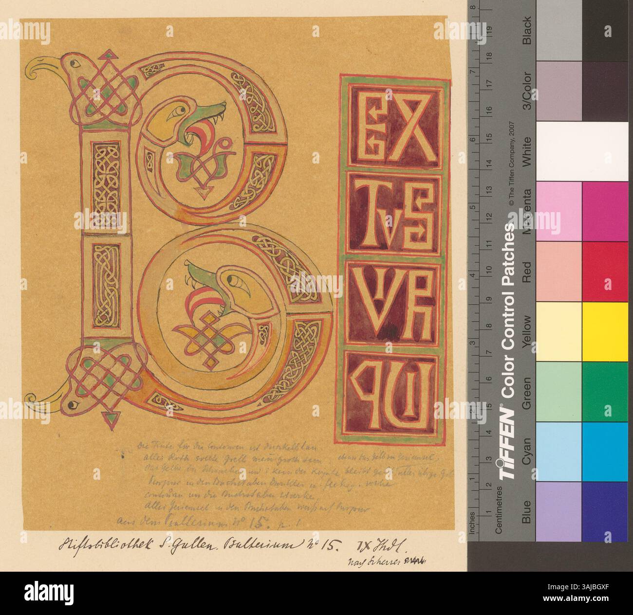 This image represents a section from Psalterium N° 15, a manuscript ...