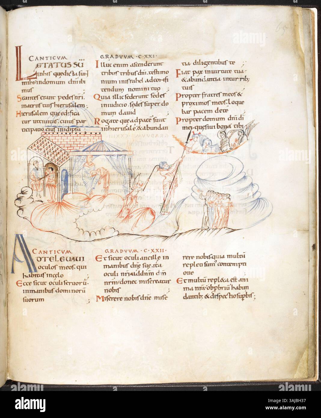 Harley ms 603 f065r is part of the illuminated Psalter collection ...