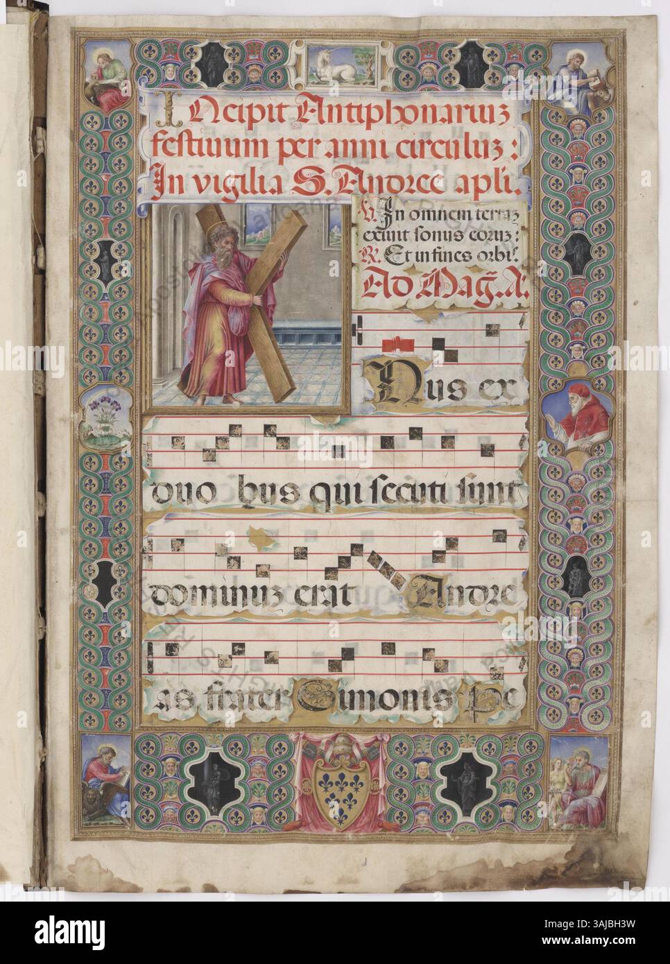 A 1539 illuminated antiphonary manuscript from the Vatican Library ...