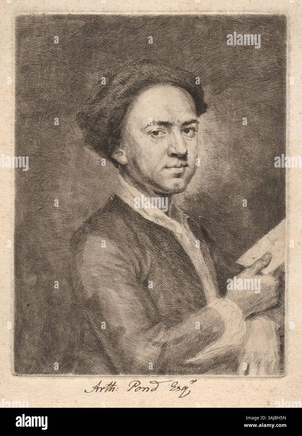 This 1739 self-portrait by English artist Arthur Pond showcases his ...