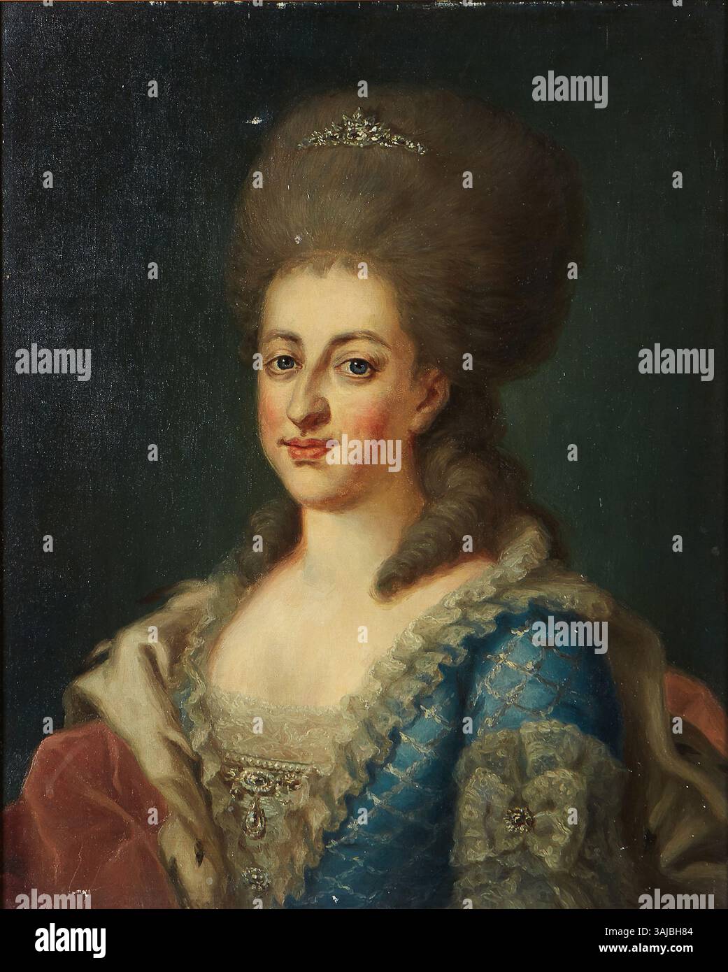 This 18th-century portrait by an unidentified artist shows Queen Hedvig ...