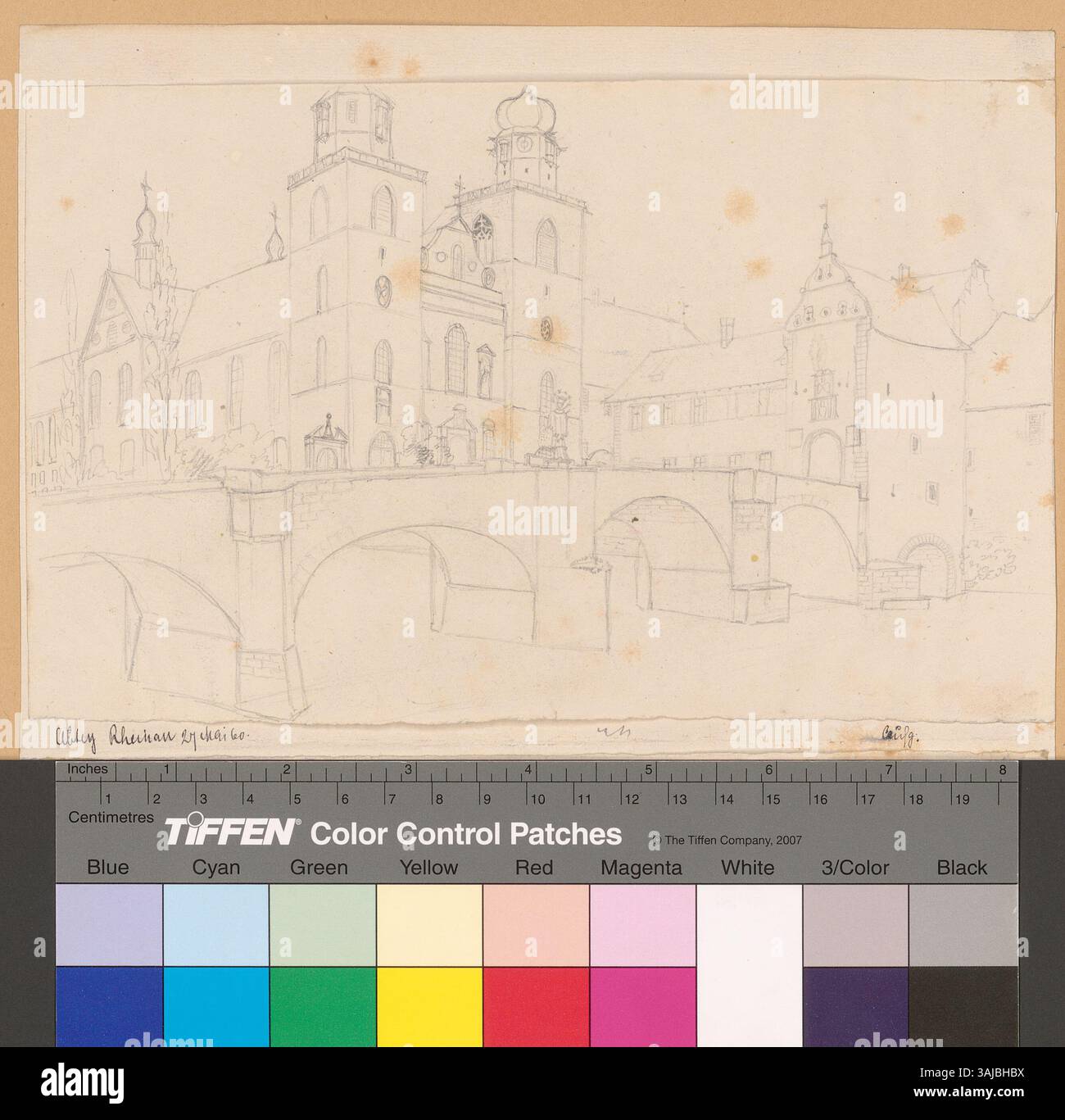 This 1860 illustration by Johann Rudolf Rahn shows the exterior view of ...