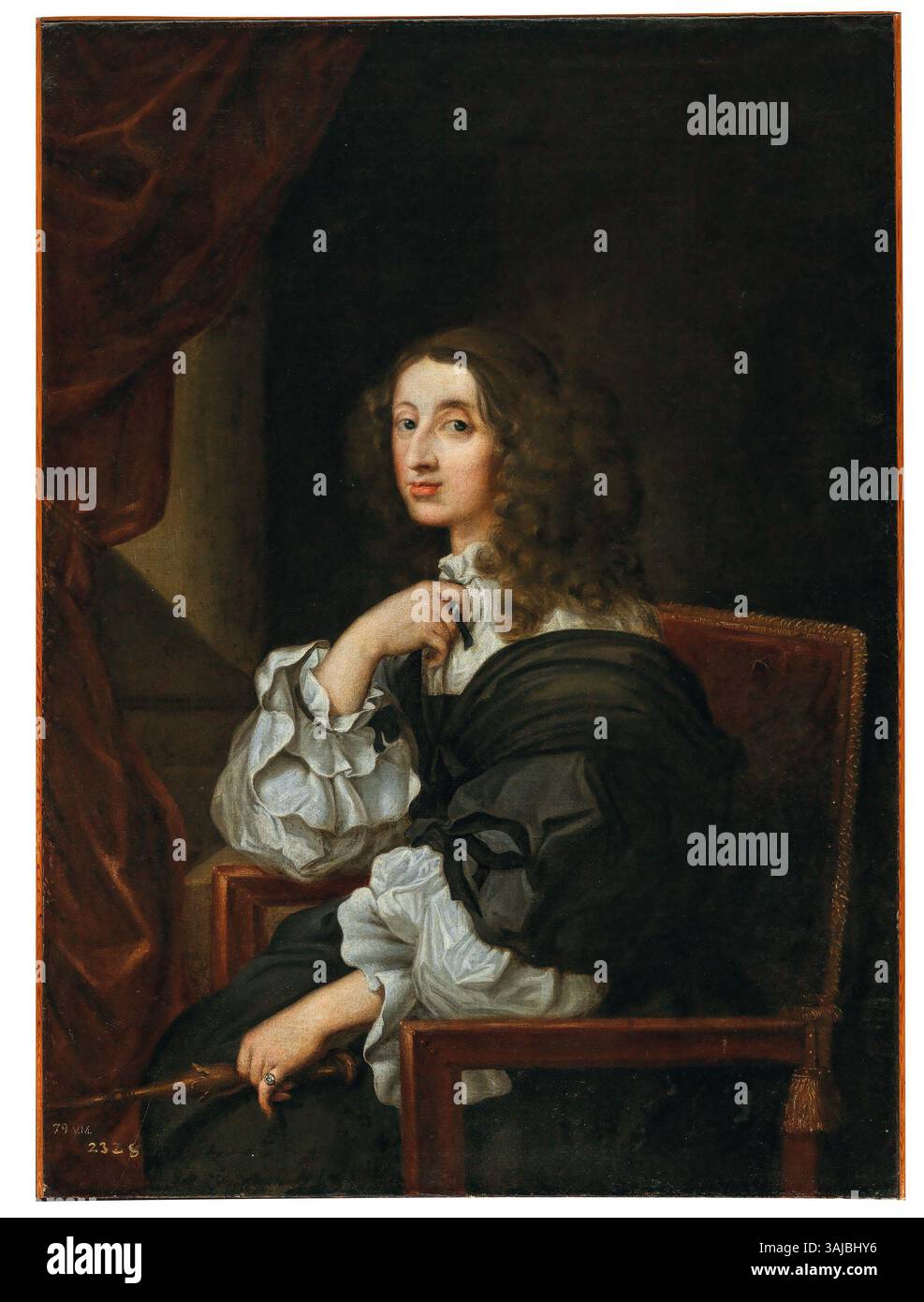 This 17th-century portrait, from the workshop of SÃ©bastien Bourdon ...