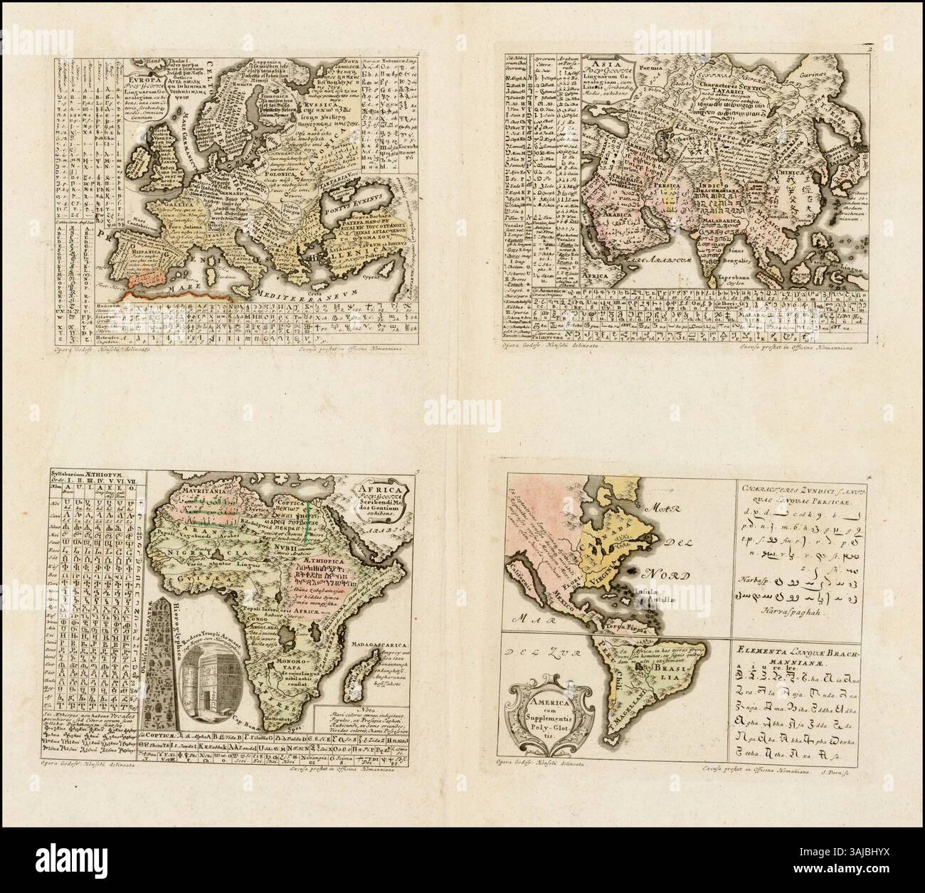 The 1741 maps by Homann Heirs and Gottfried Hensel show the ...