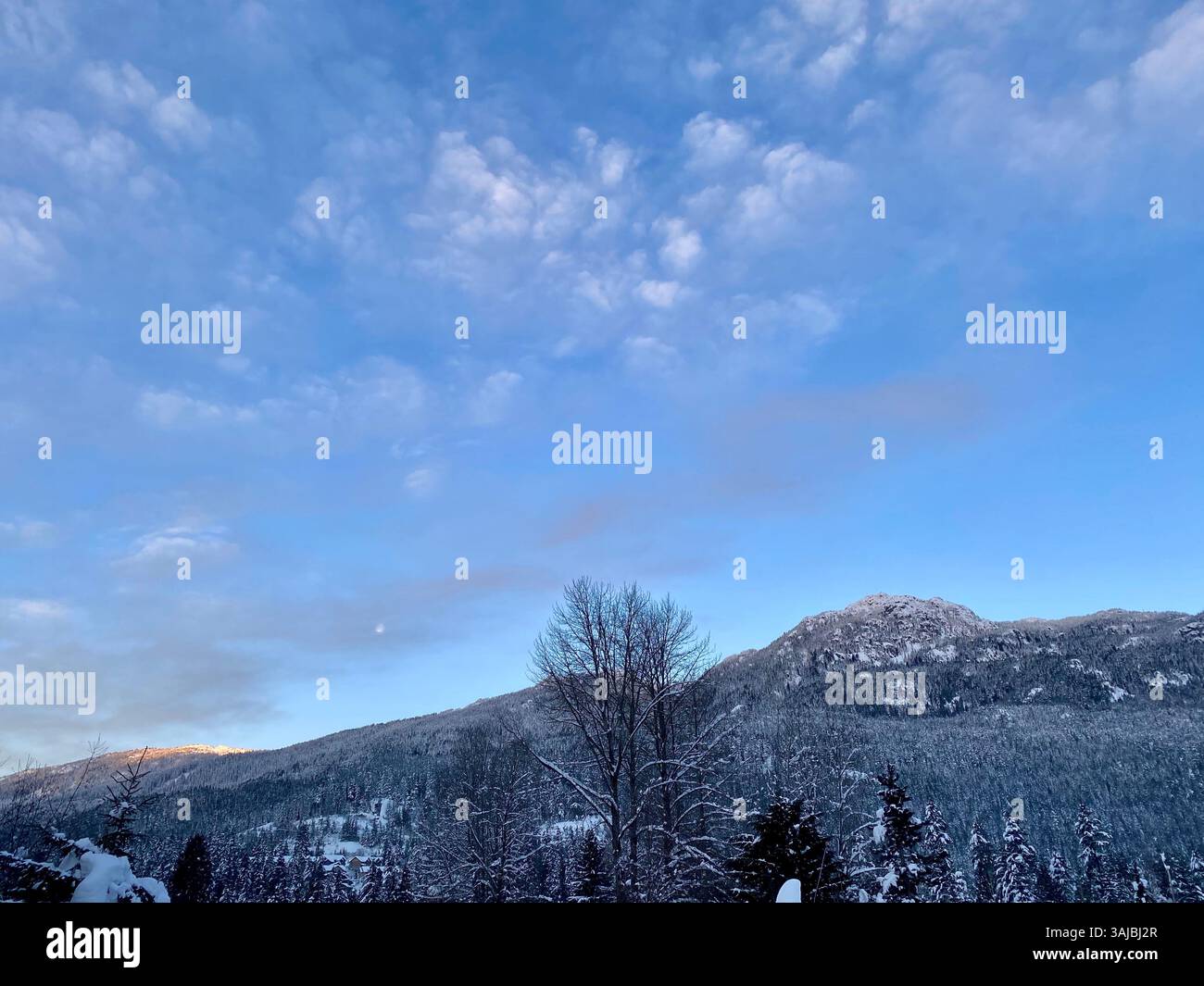 Ski resort early morning hi-res stock photography and images - Alamy