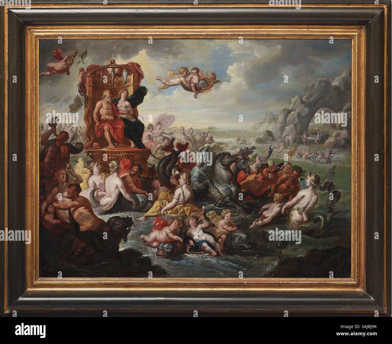 Attributed to Pauwels Casteels, this 17th-century painting 'Triumph of ...