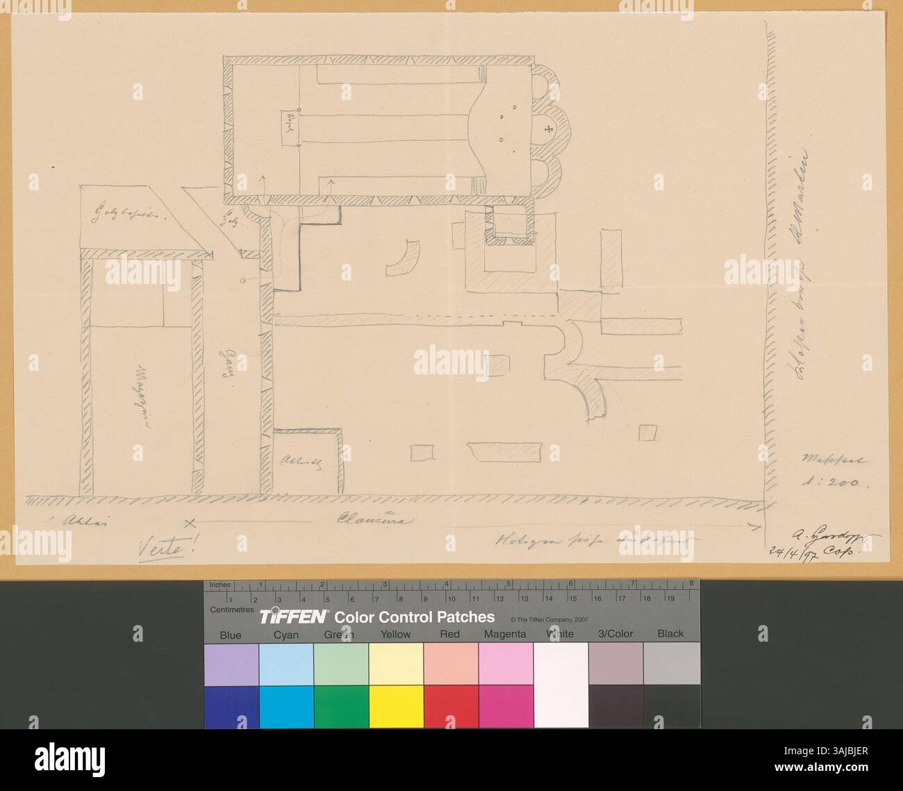 This floor plan from 1897, captured by August Hardegger, shows the ...