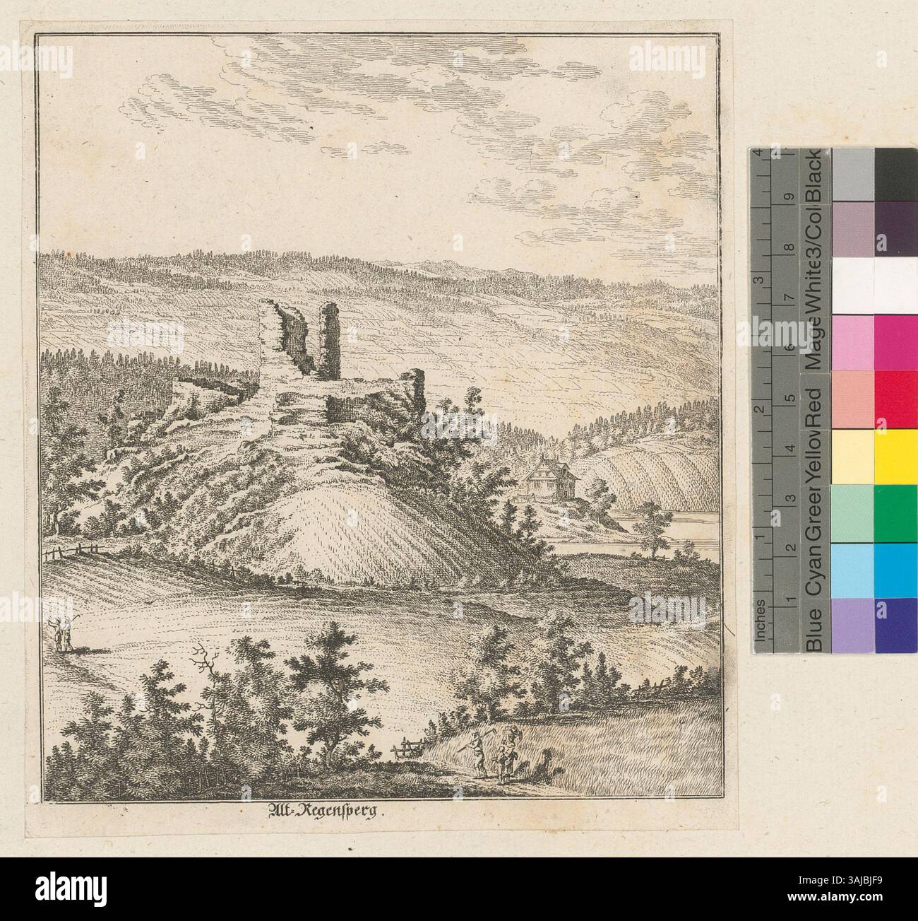 This 1750–1800 etching by an anonymous artist depicts the historical ...