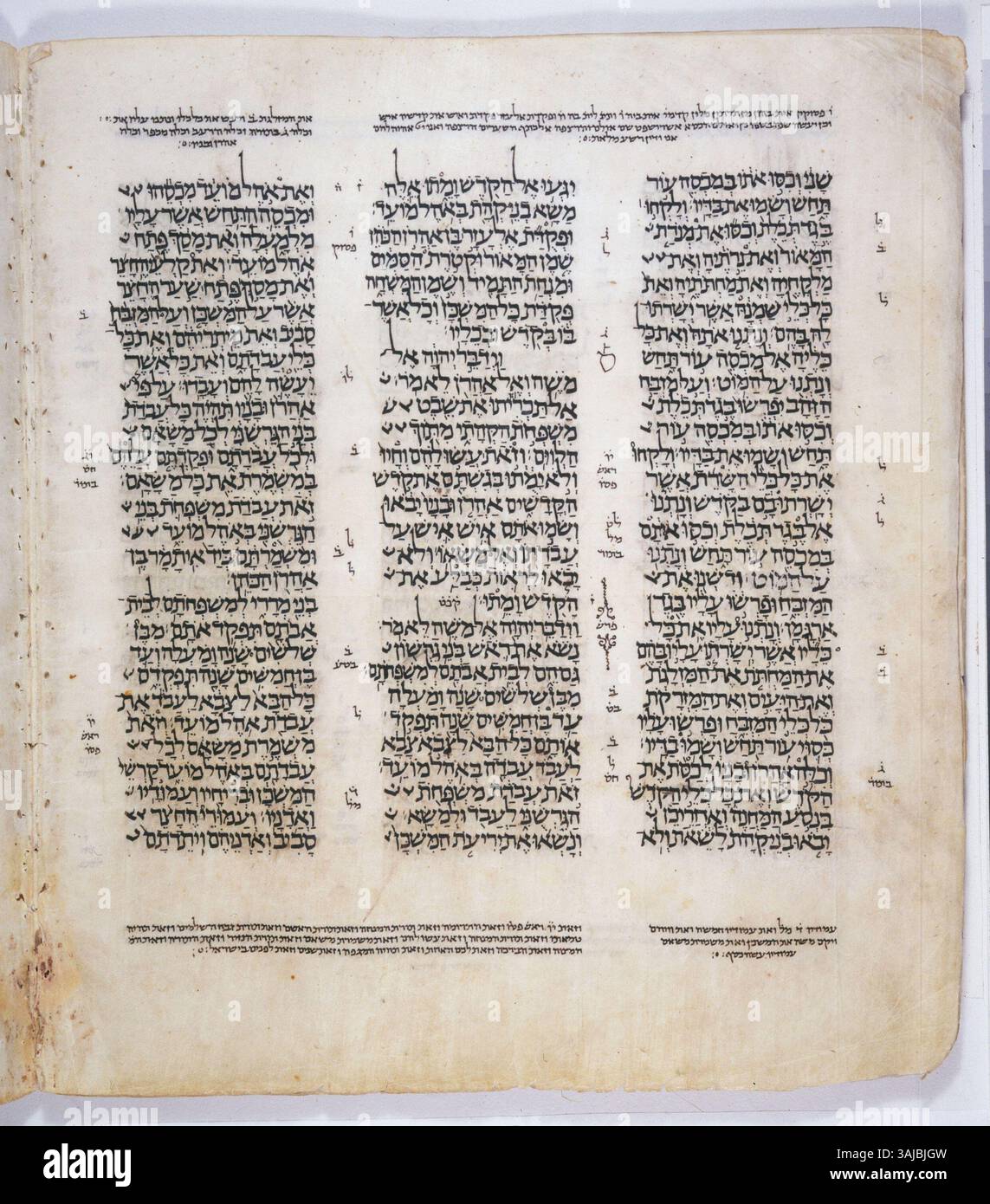 Folio 076b of the Leningrad Codex, dated between 1008 and 1011 ...