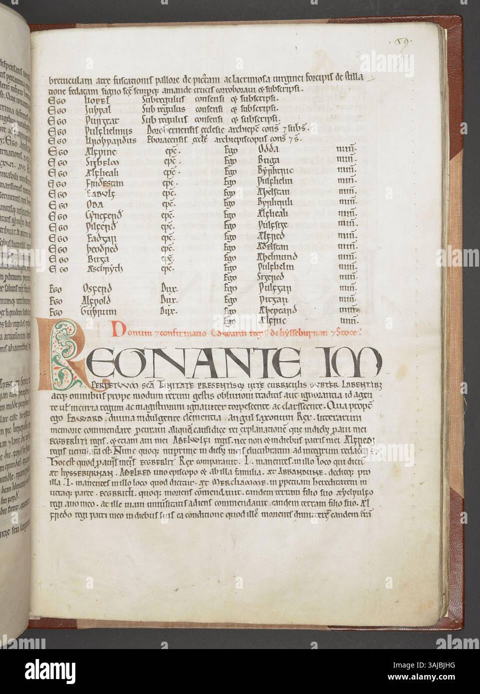 This folio from the Codex Wintoniensis, part of the St Swithun ...
