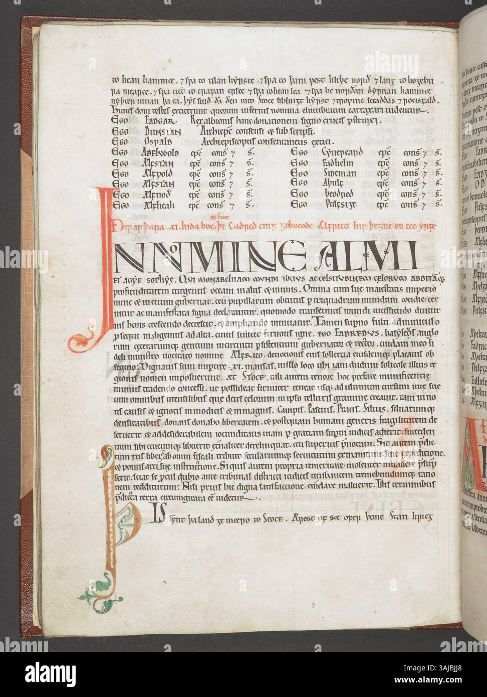 This illumination from the Codex Wintoniensis, part of the St Swithun ...