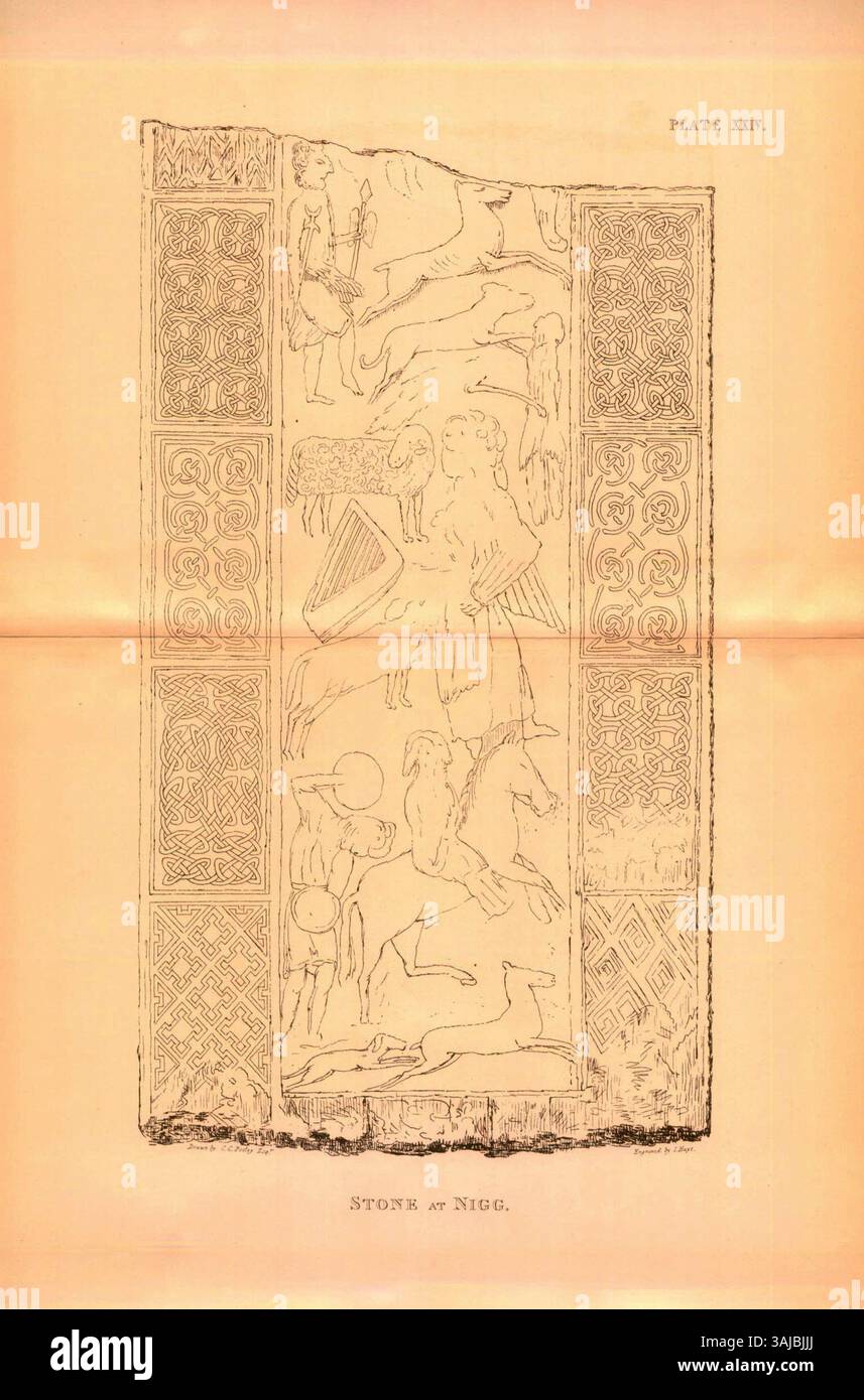 This reverse side drawing by Charles Carter Petley from 1857 shows the ...